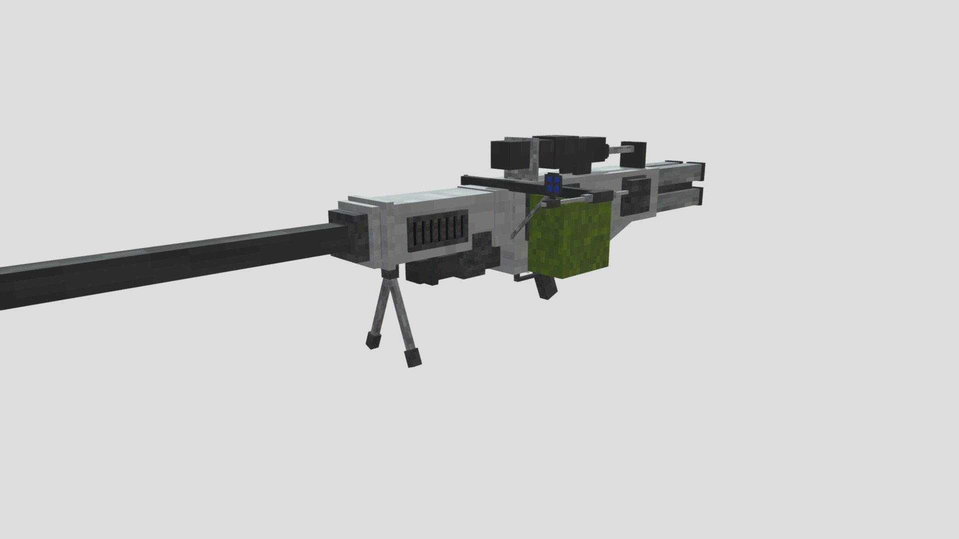 Minecraft Heavy cannon rifle - 3D model by BartekBW (@rojdanbw ...
