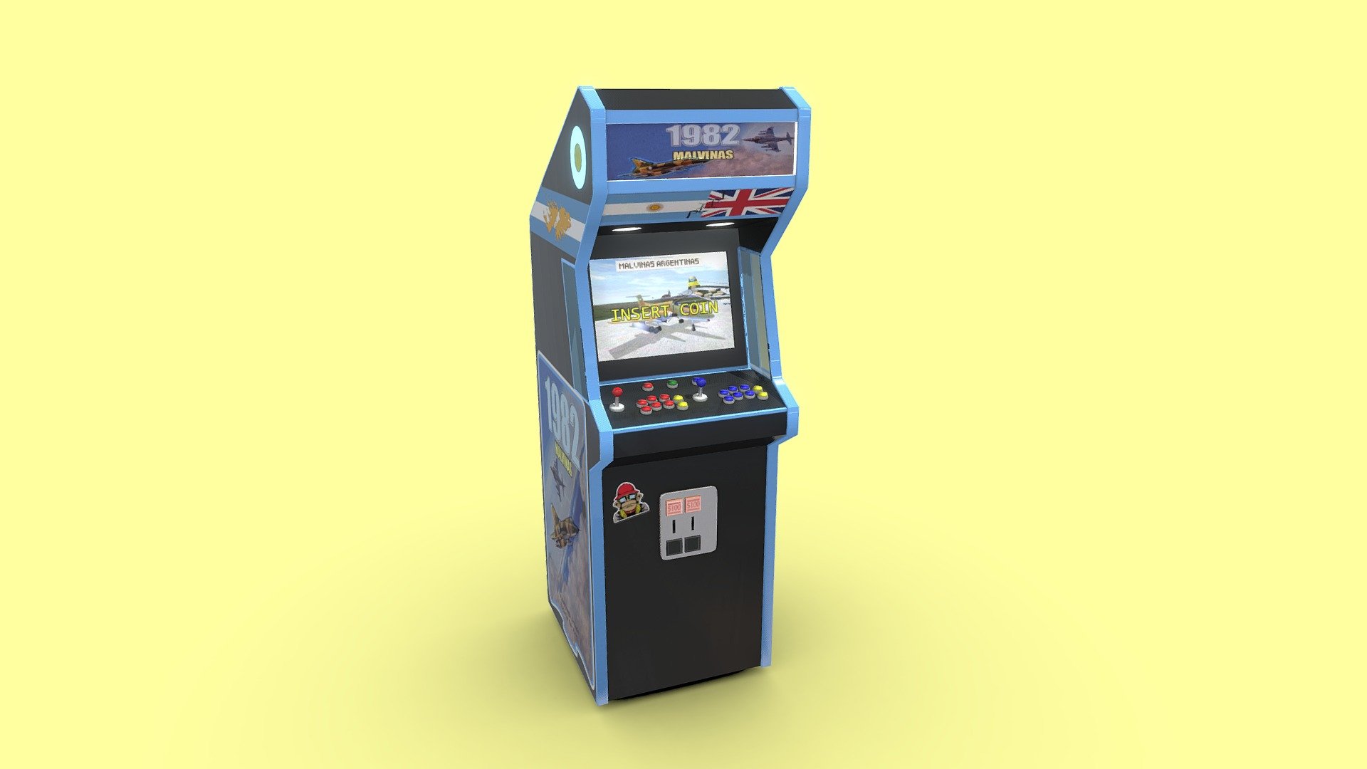 Malvinas 1982 Arcade Machine - Download Free 3D model by Gerónimo ...