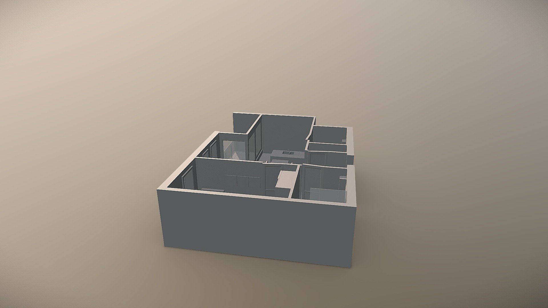 Grondplan - 3D model by tempws [80d9c5c] - Sketchfab