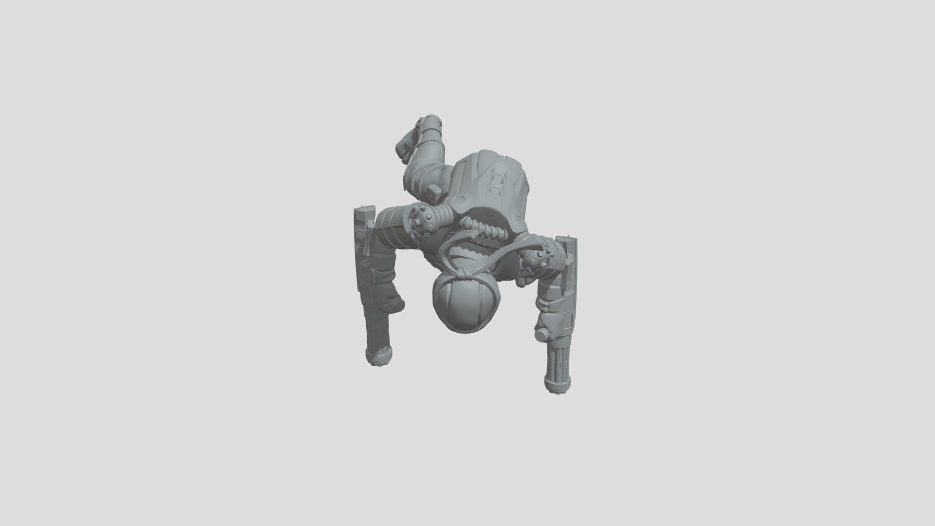 Space Ninja with Arm Gatling Guns - Download Free 3D model by ...