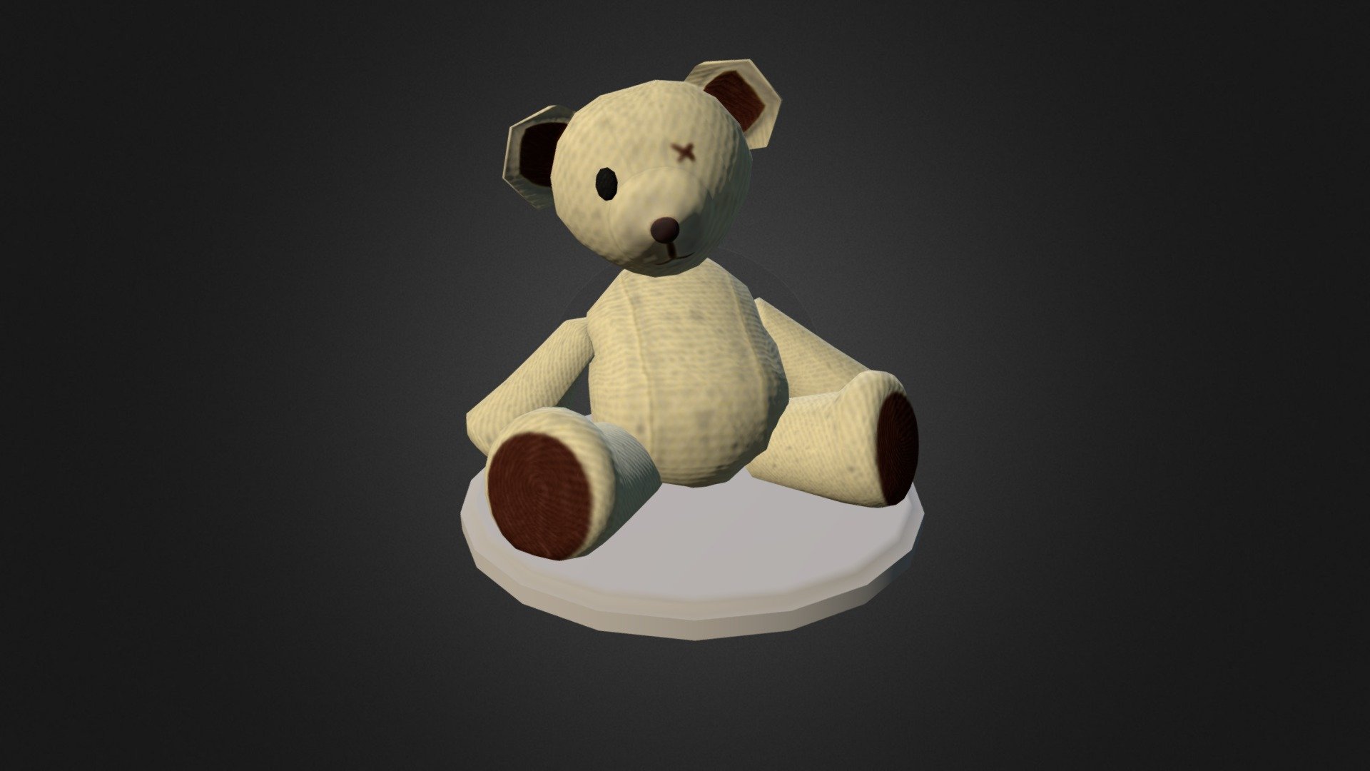 Posed Teddy - 3D model by Ashleigh Morrow (@projectdaedalus) [80dedea ...