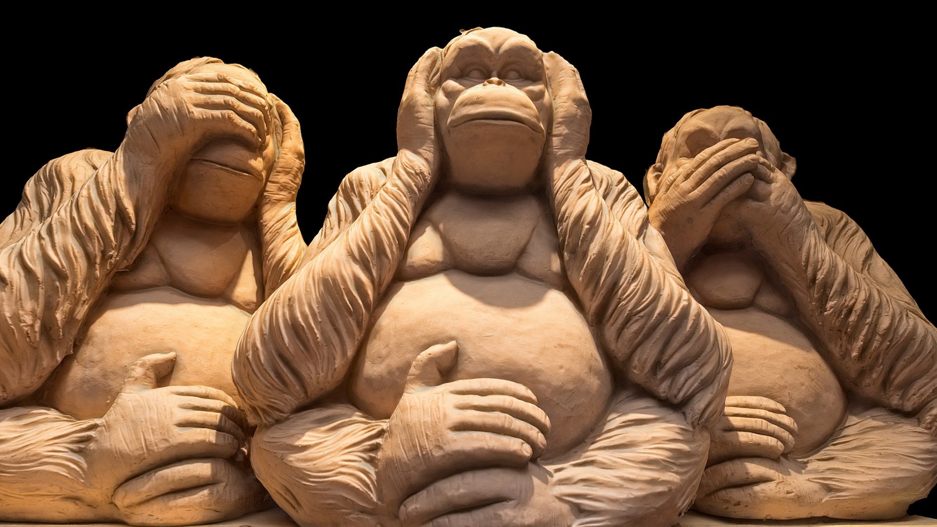 Monkeys figure 3d scan - Download Free 3D model by Fovea (@3dfovea ...