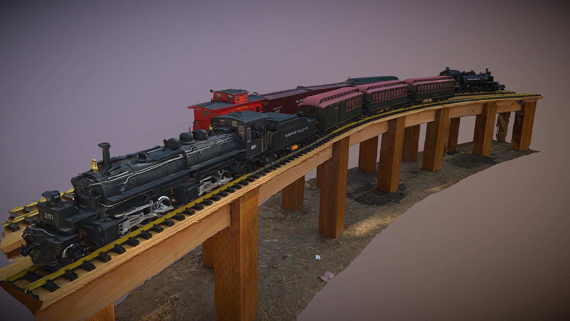 Garden RR Scene - 3D model by peter54 [80df274] - Sketchfab