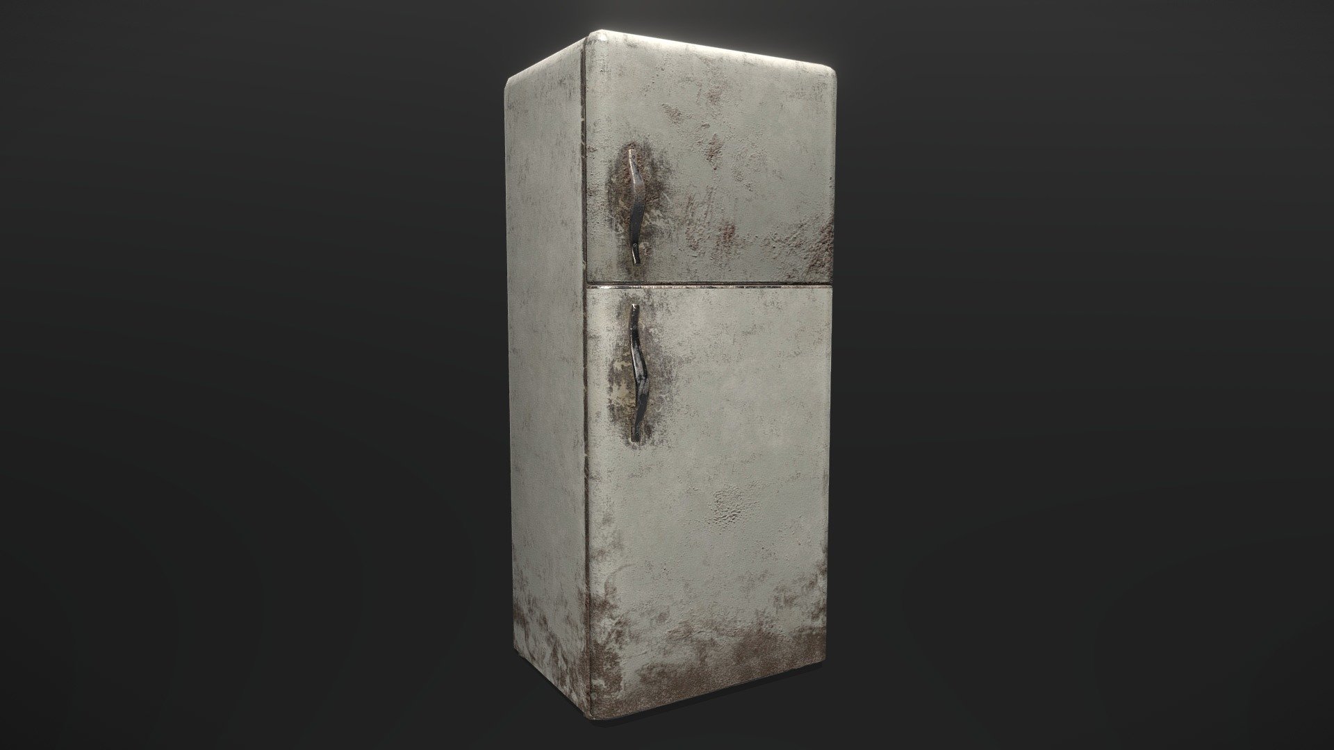 Old Rusty Fridge - Low Poly - 3D model by me_rohan [80df29a] - Sketchfab