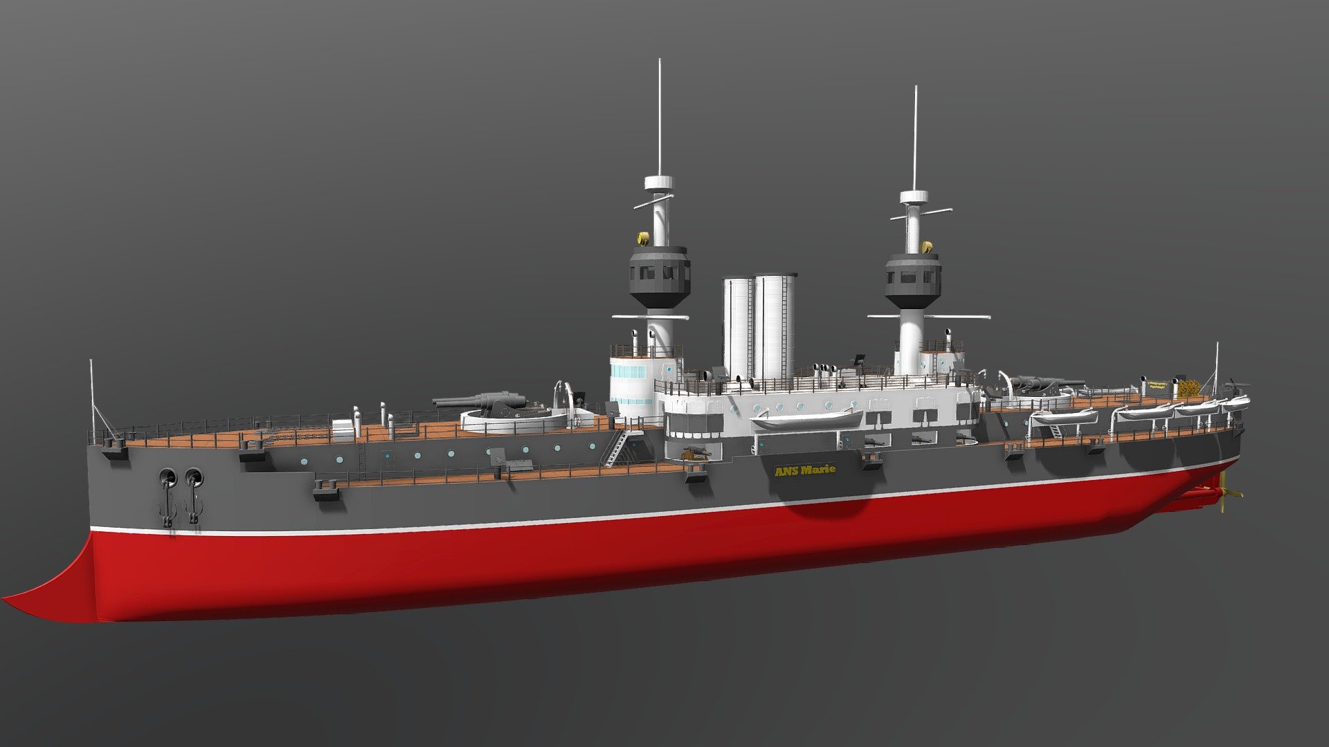 MNS Marie - Download Free 3D model by martyn169 [80e1185] - Sketchfab