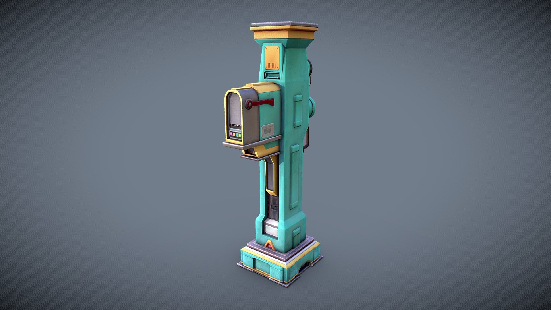 Mailbox - 3D model by Ingrid (@IAMSugrue) [80e232b] - Sketchfab