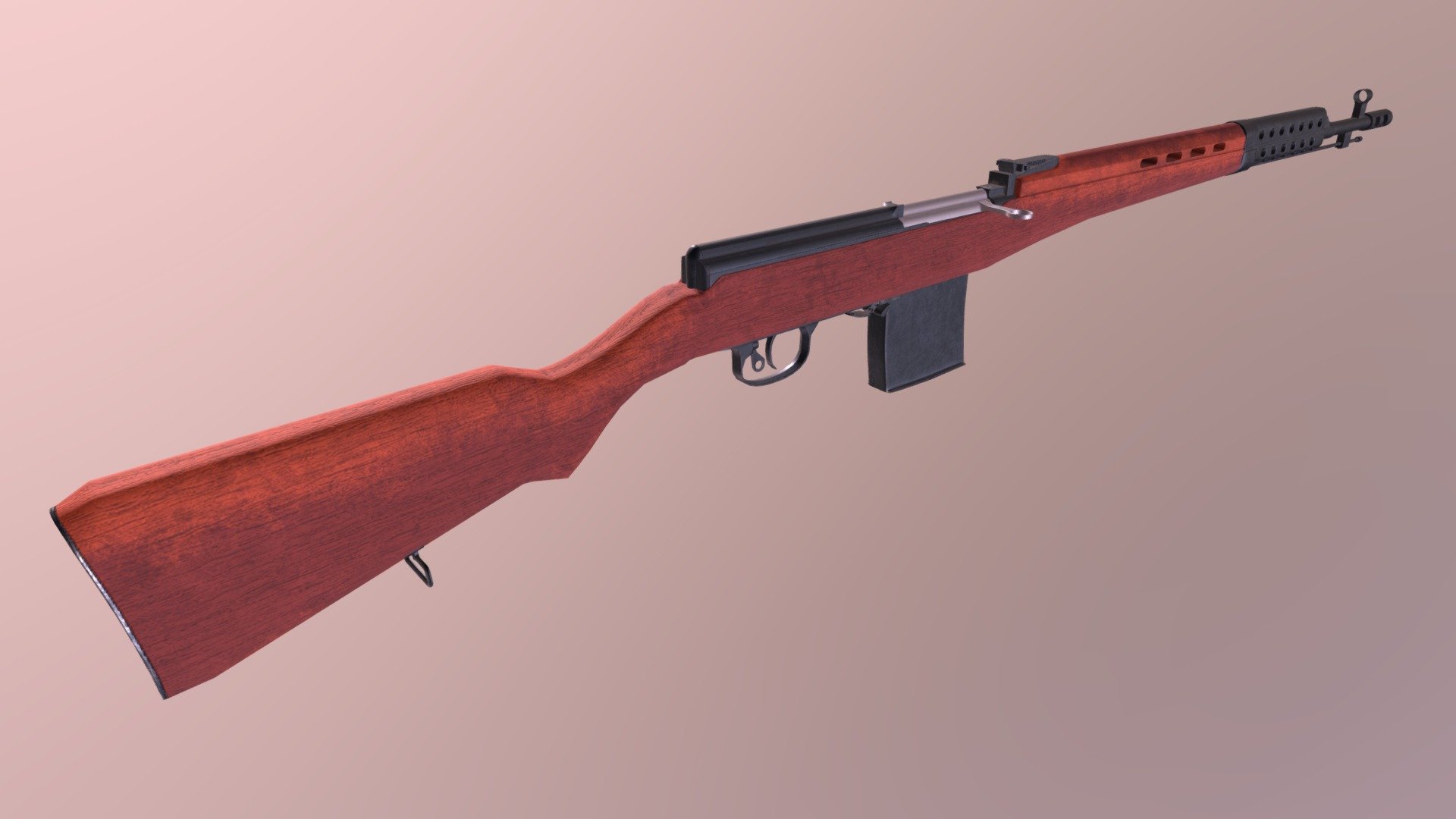 SVT-40 Gun - 3D model by werewolf_3000 [80e3c34] - Sketchfab