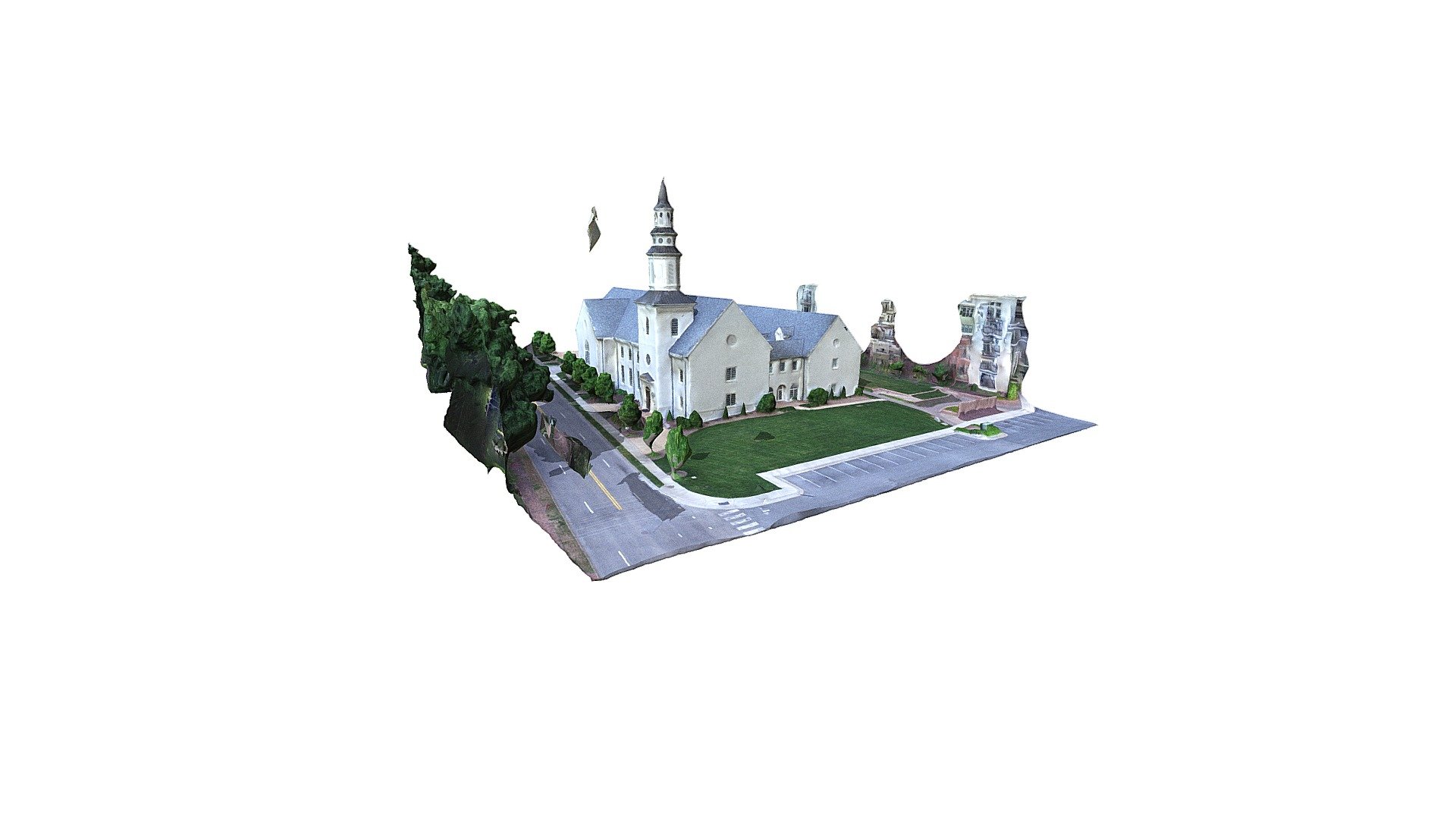Holy Trinity Anglican Church Raleigh - 3D model by Wingwalker [80e3c73 ...