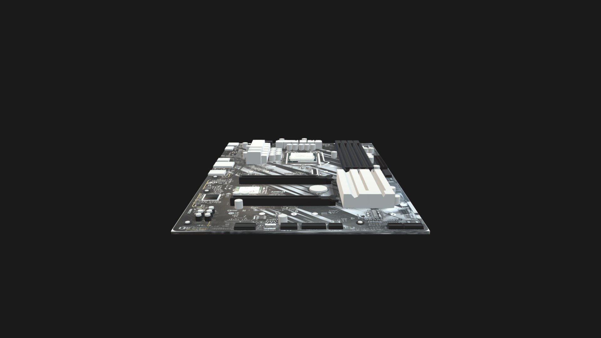 motherboard - 3D model by AnatoliySholokhov [80e3cf8] - Sketchfab