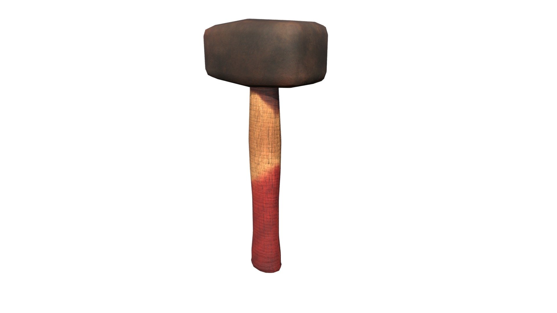 Hammer 3 weapon for gaming / low poly - Buy Royalty Free 3D model by ...
