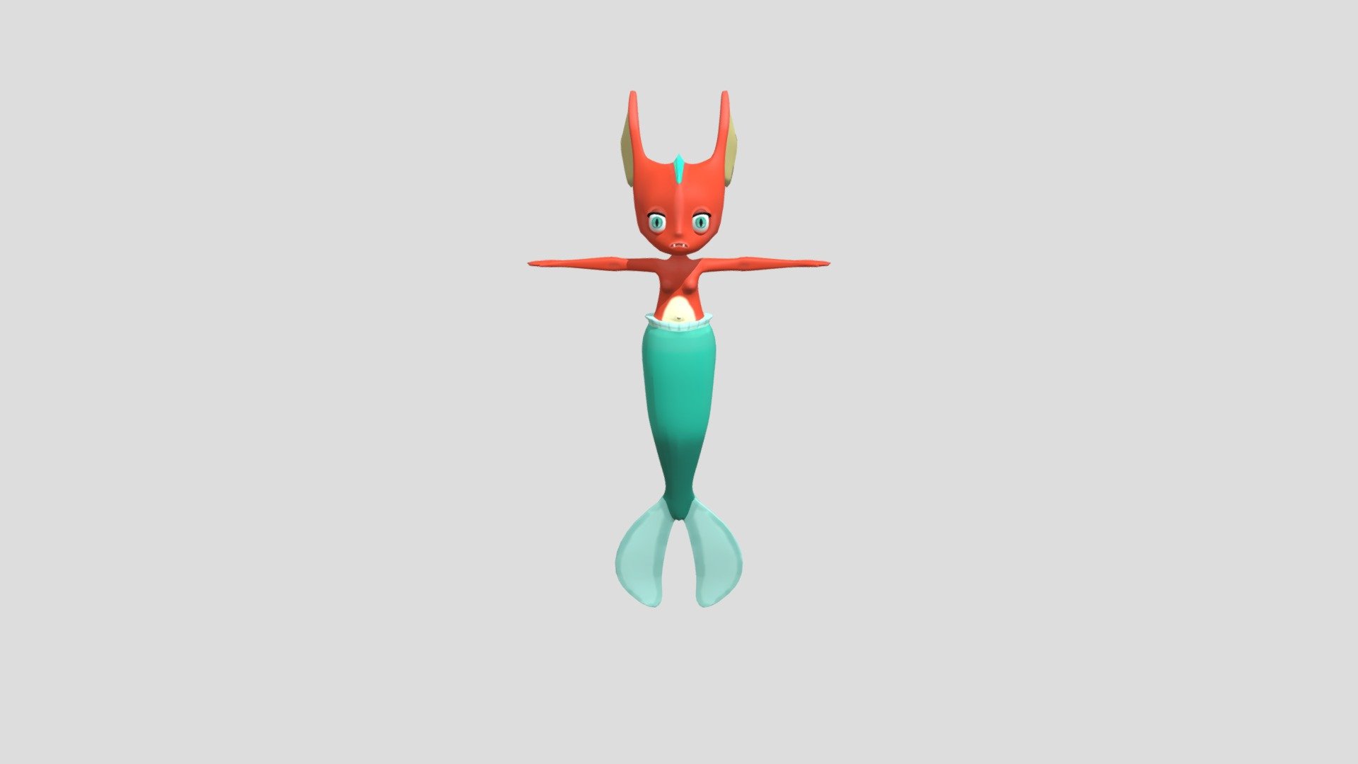 The Little Mermaid Siren - 3D model by allthingsnice [80e5d5e] - Sketchfab