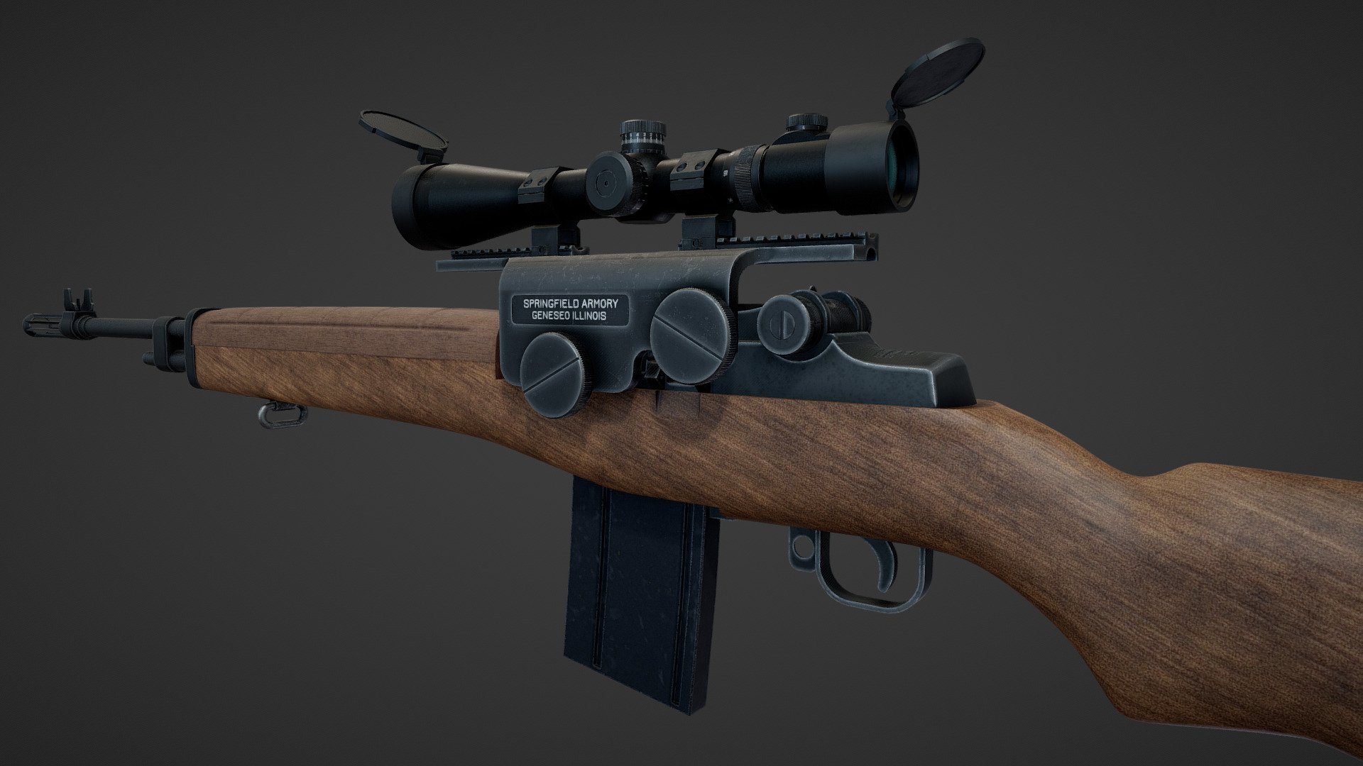 M1A Springfield Rifle - Download Free 3D model by luisbcompany [80e5dce ...
