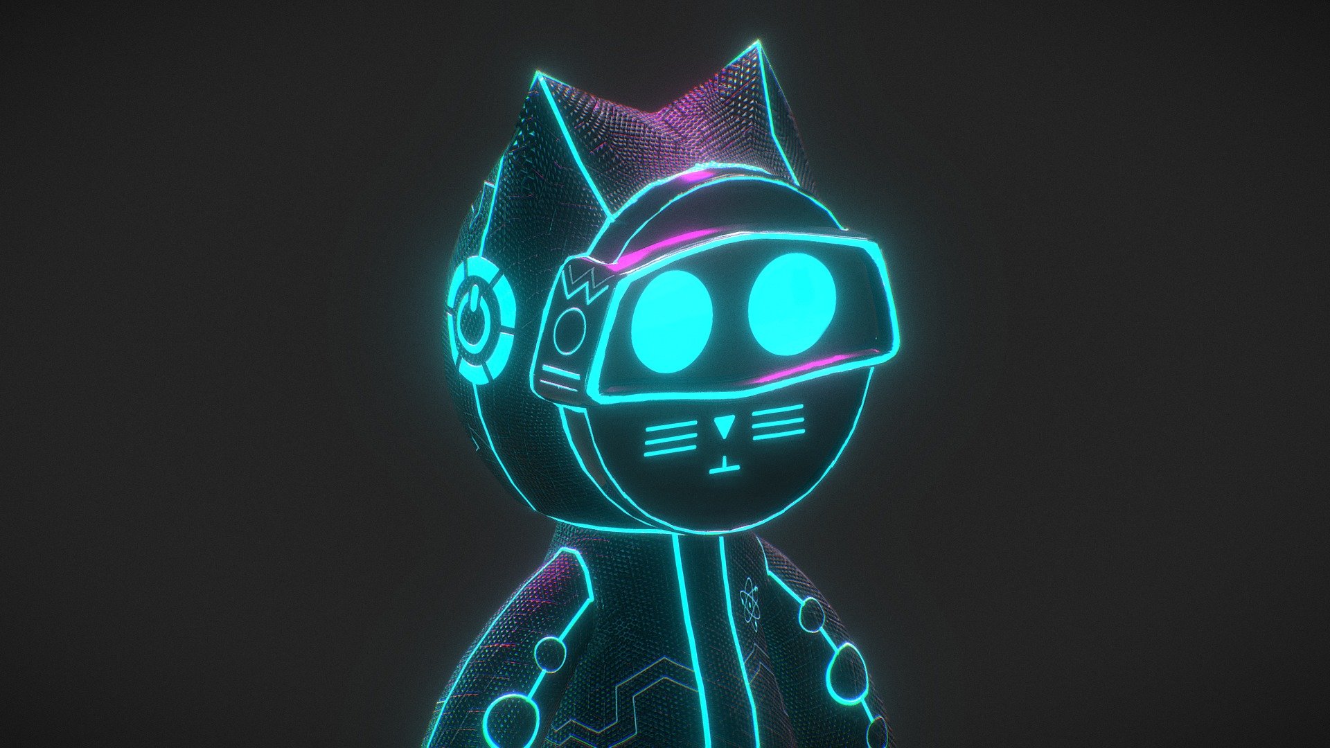 Runner Cybercat Character - 3D model by Gabriel Gonzalez ...