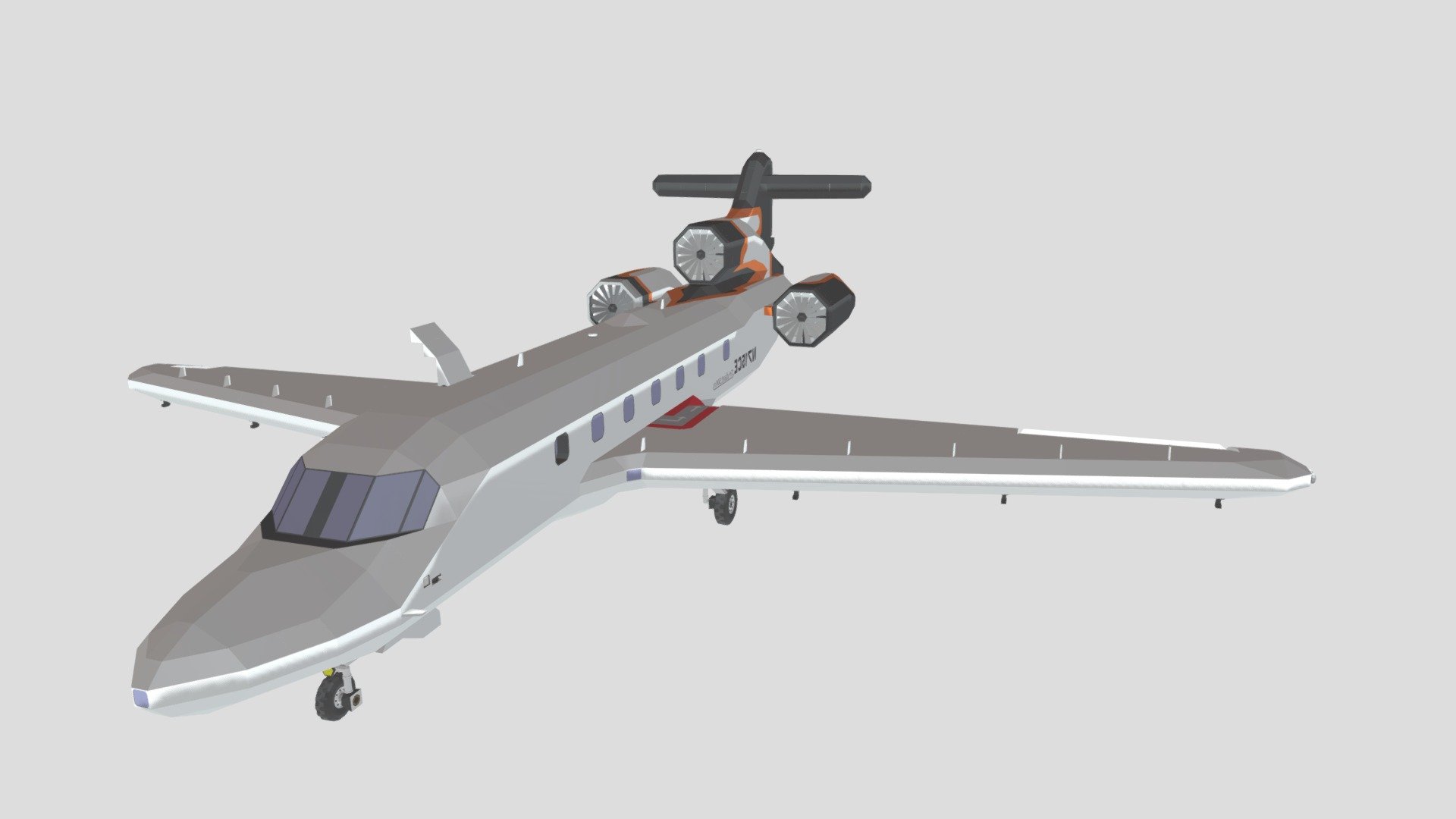 Trident 500X Business Jet - 3D model by raptoraviation [80ee0f2 ...