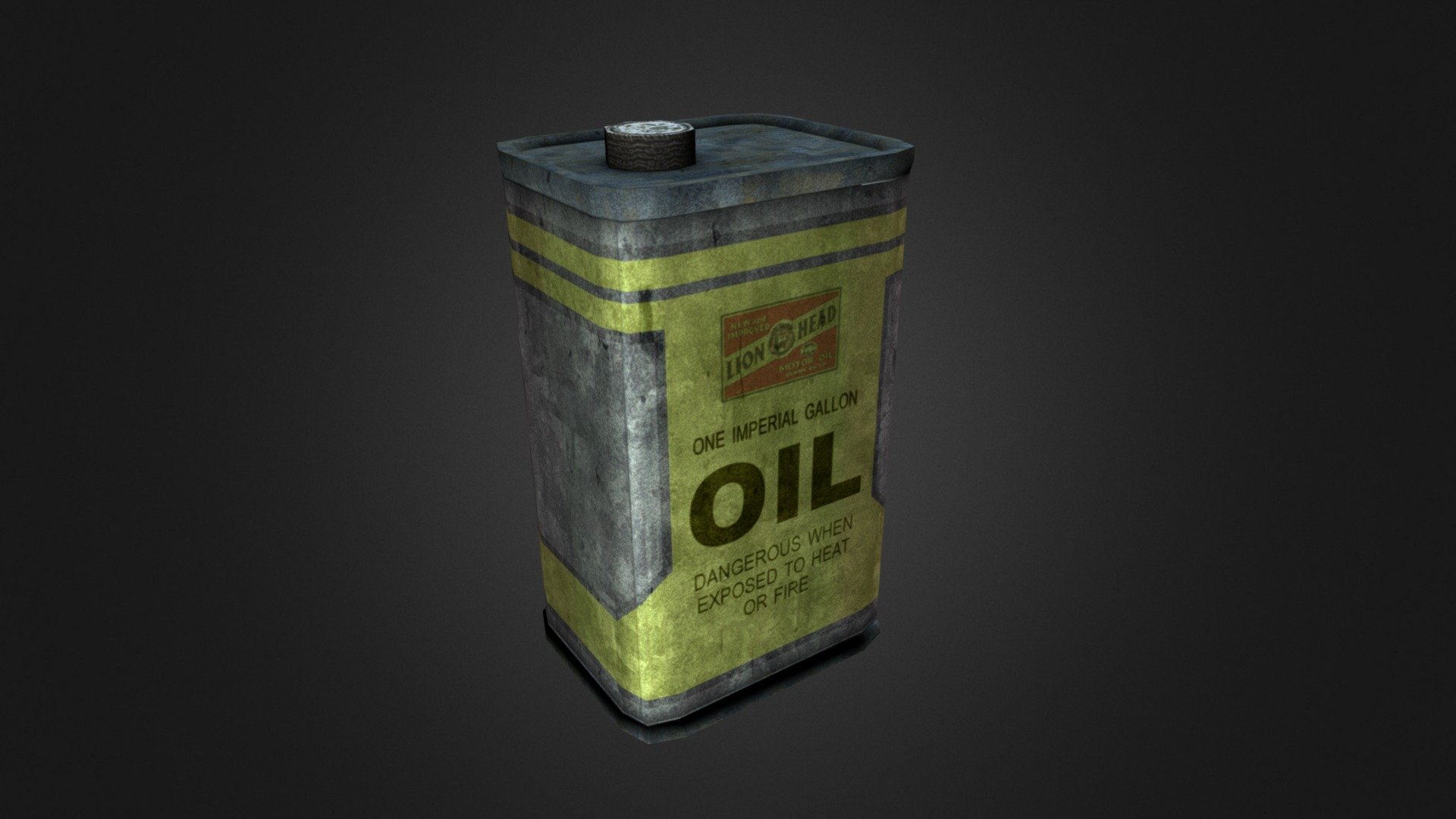 Oil canister - 3D model by lowpolybrain [80eefa7] - Sketchfab