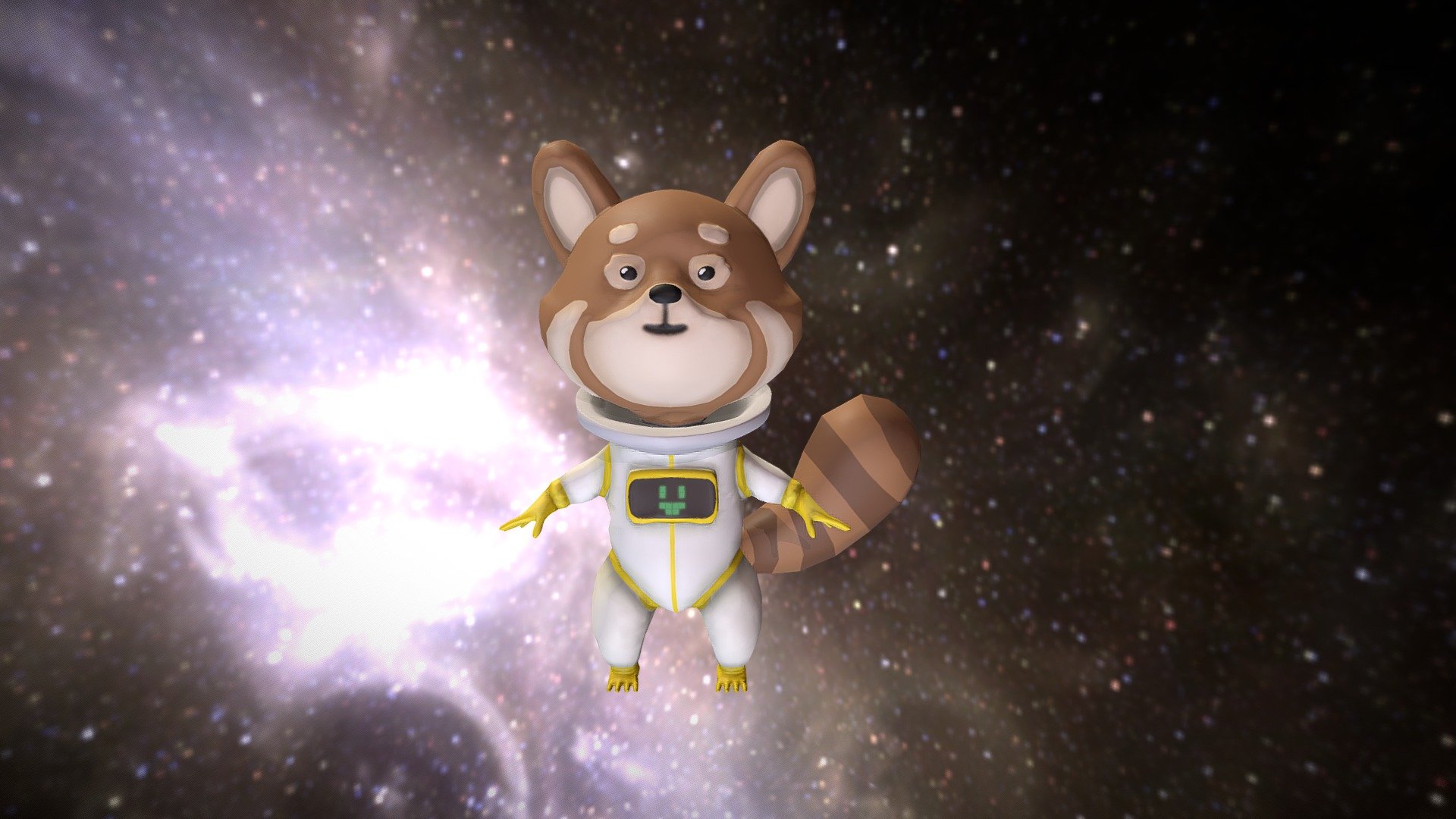 Space Raccoon - My First Character Model - 3D model by Pedro Fernandes ...