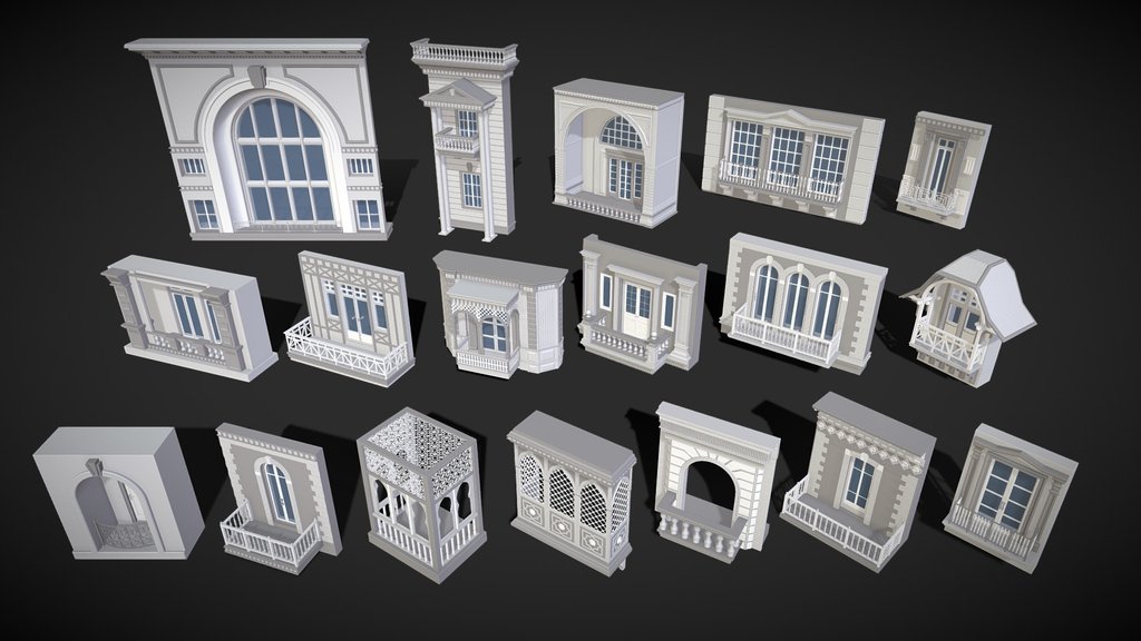 Kitbash - A 3D model collection by Mustave - Sketchfab