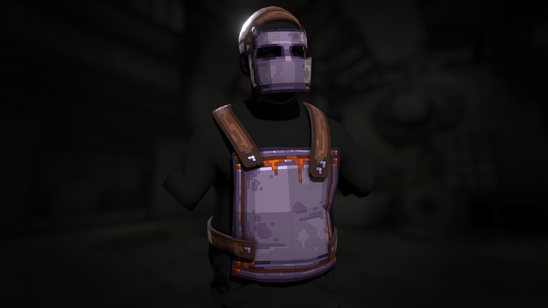 Pixel Metal Armor - 3D model by Liam Moffitt (@divadan) [80f0666 ...