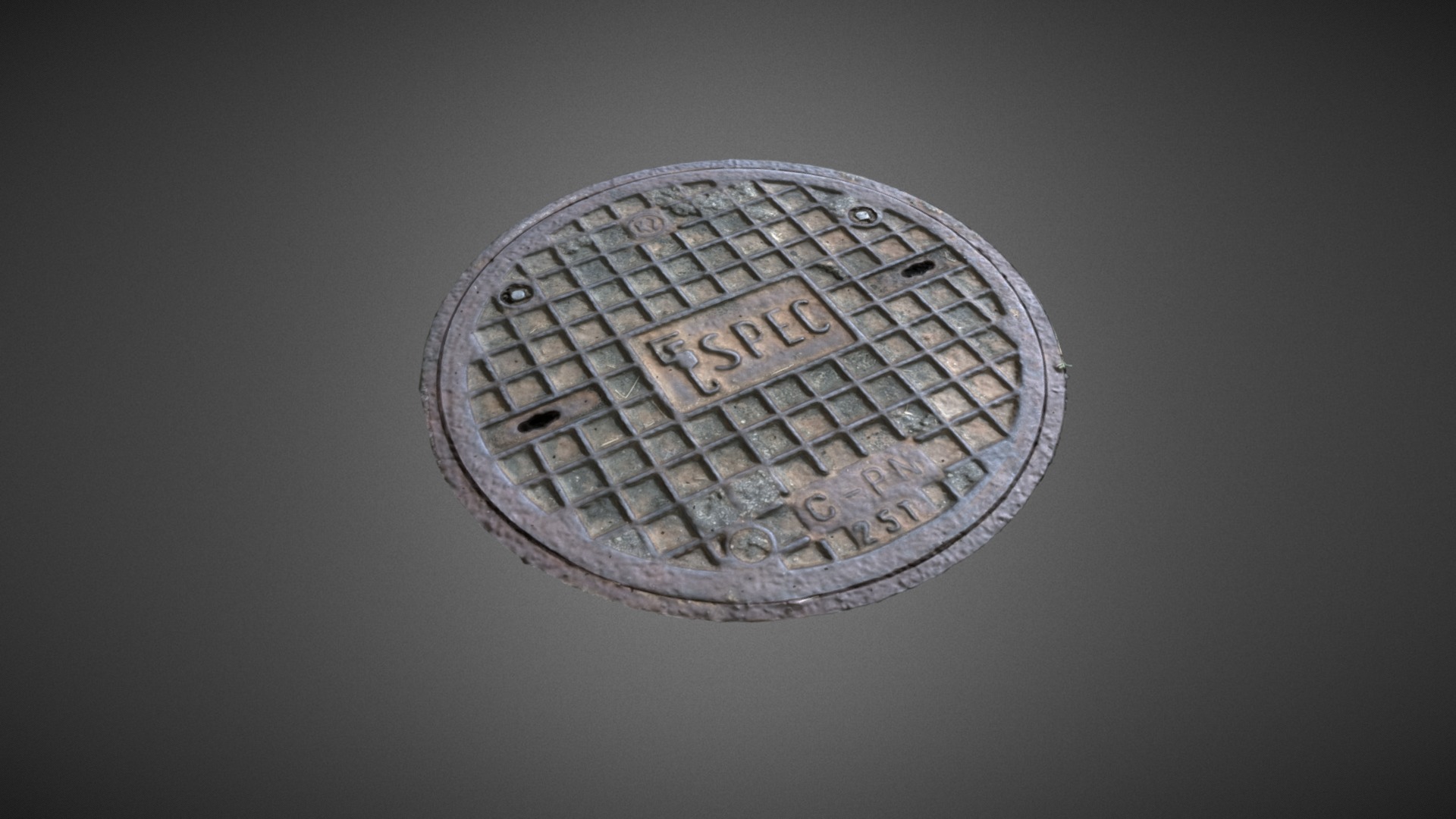 Street manhole - 3D model by lukaszszopa [80f15e2] - Sketchfab