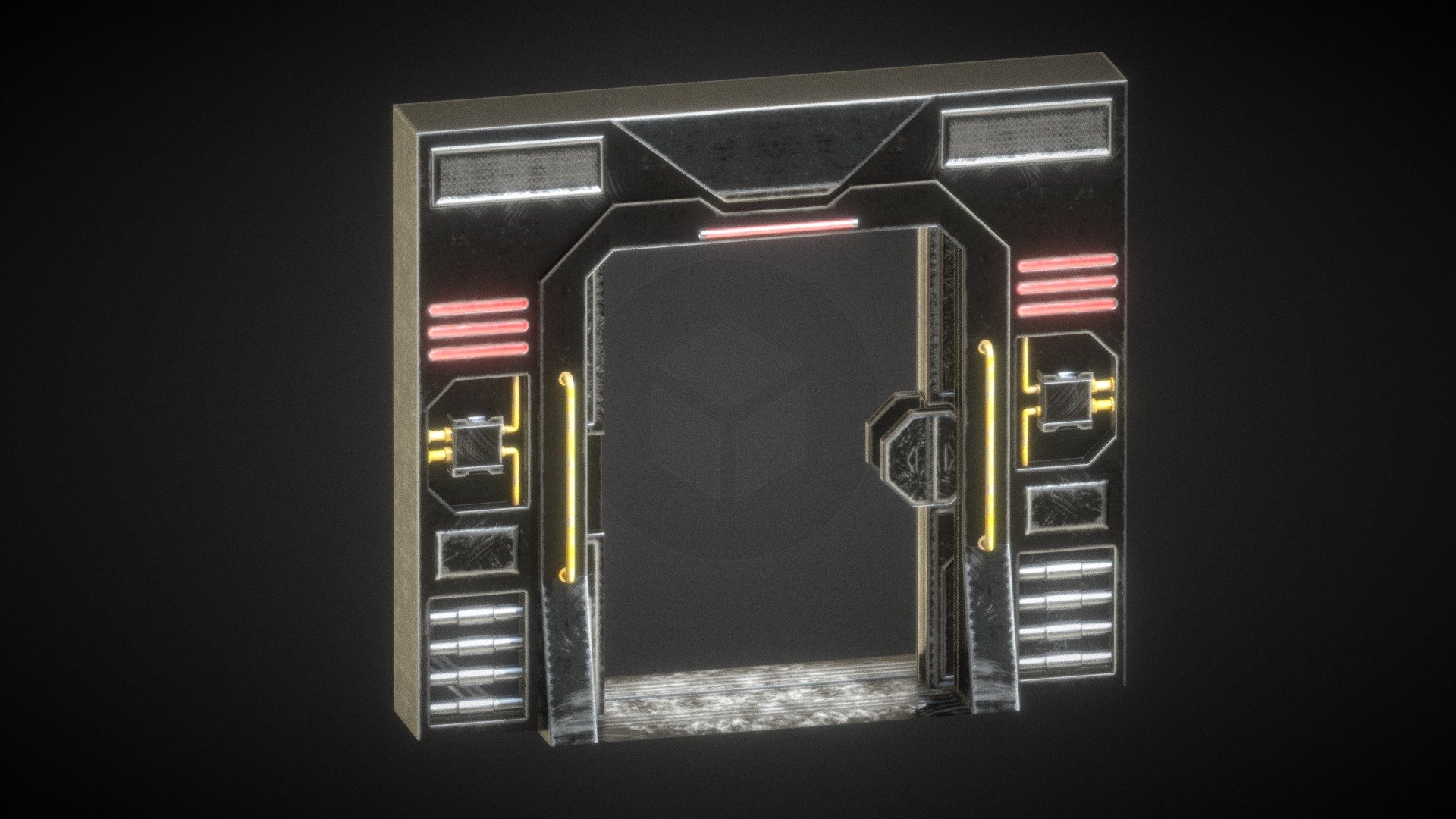 Sci-fi door - 3D model by gianluca.cau [80f30db] - Sketchfab