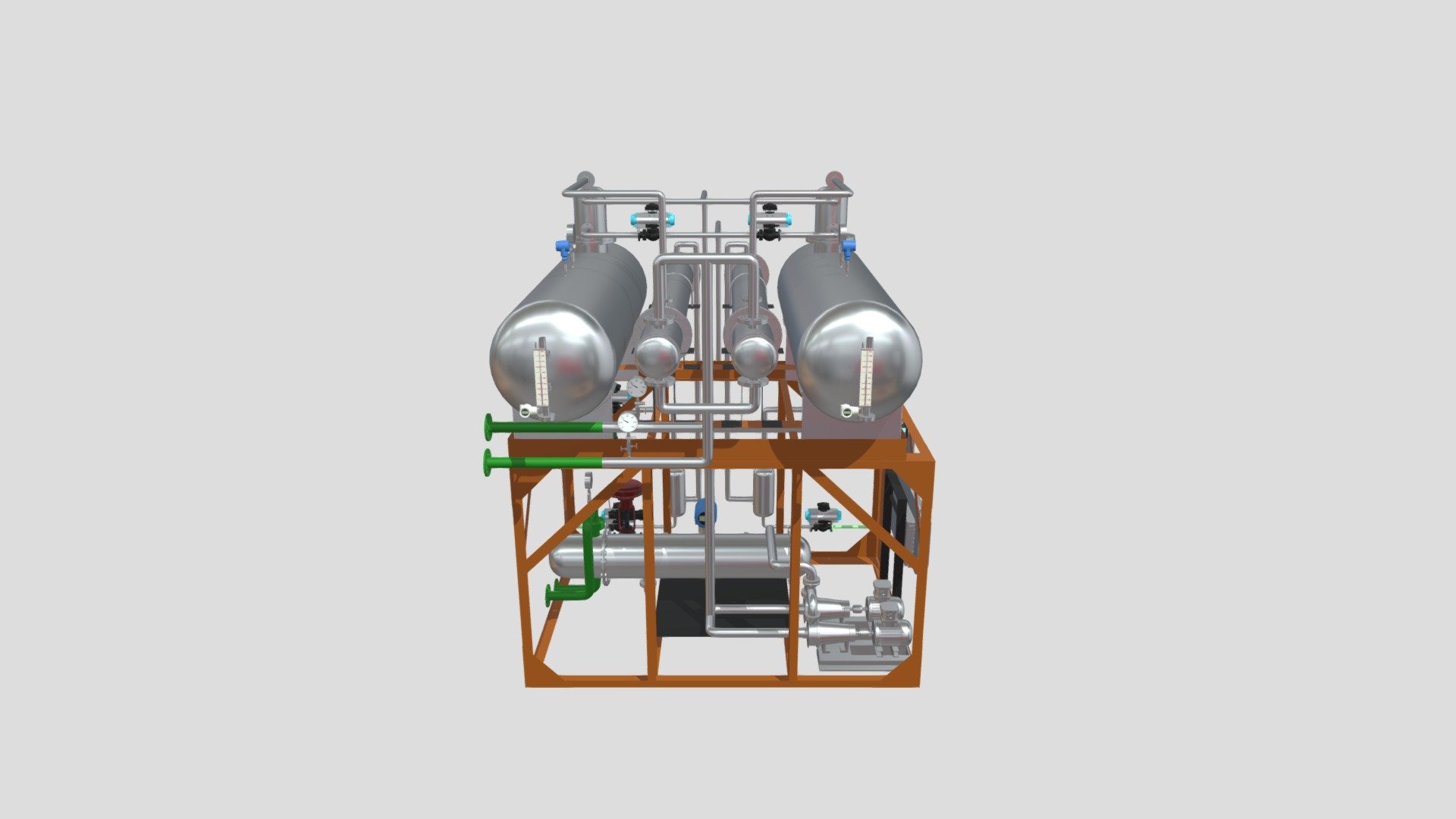 Avaada Gas-Liquid Separation Skid - 3D model by priti.patnaik [80f316d ...