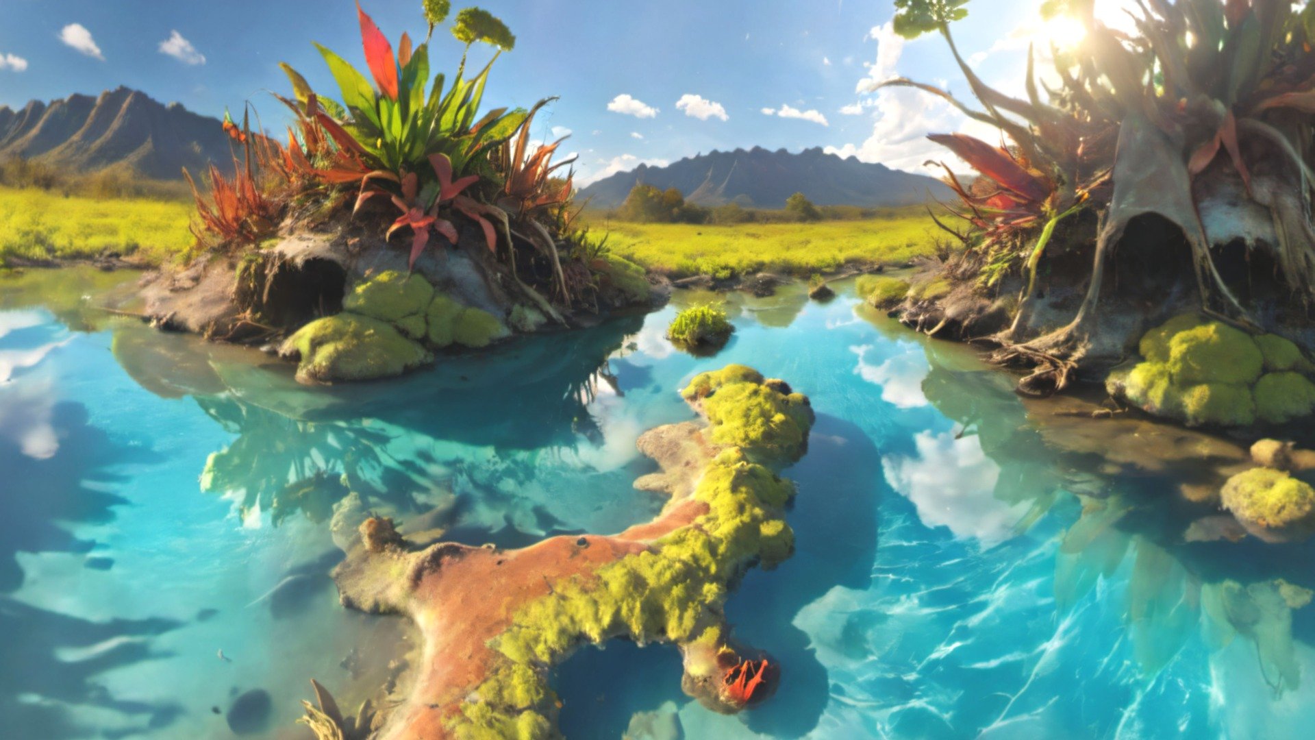 HDRI Swamp and Wetland Panorama E - Buy Royalty Free 3D model by ...