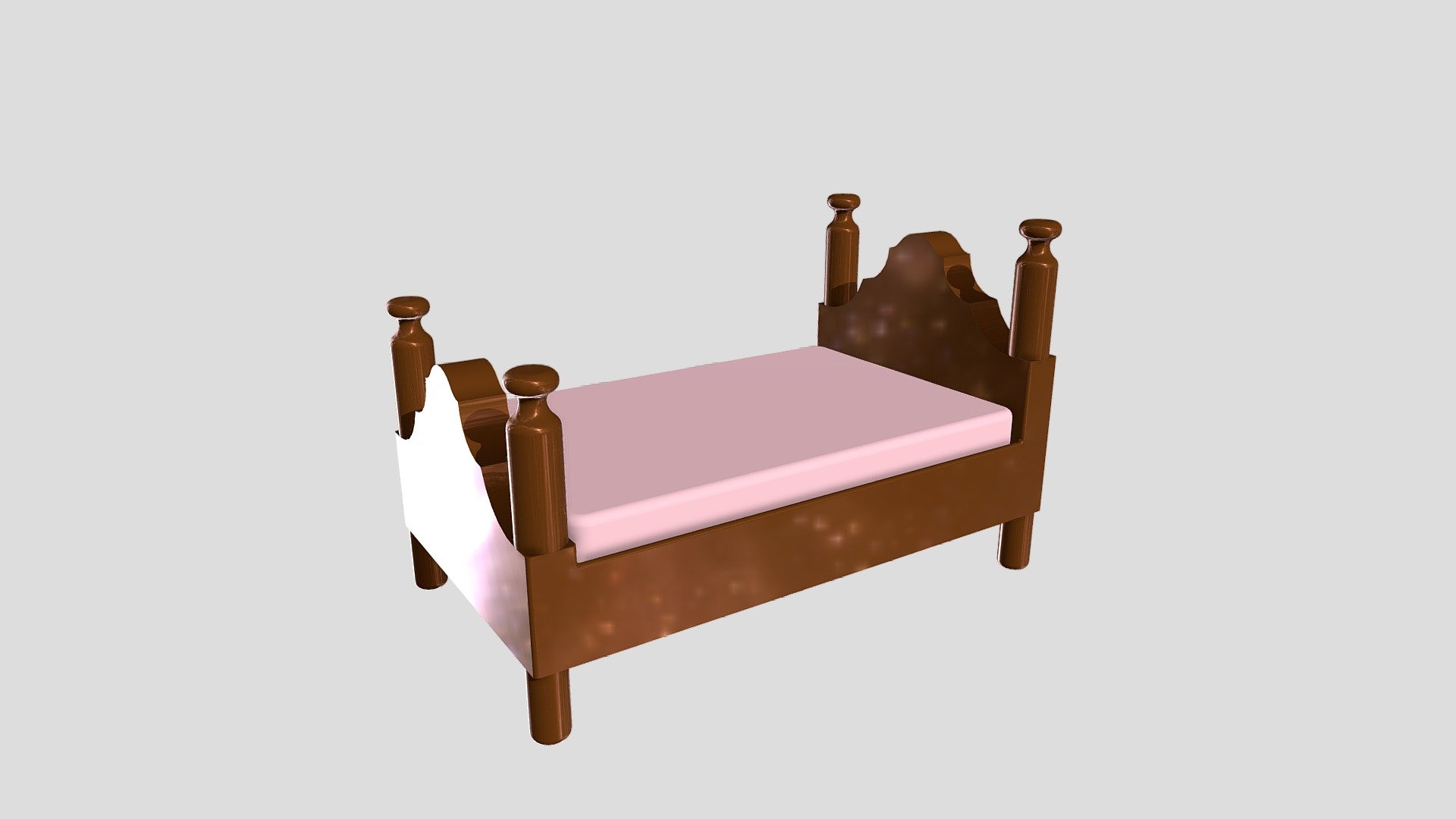 Bed - Download Free 3D model by Yippee.zip [80f5b2d] - Sketchfab