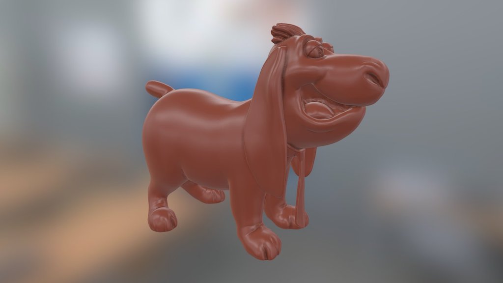 Cartoon Dog - 3D model by project22 [80f7eb5] - Sketchfab
