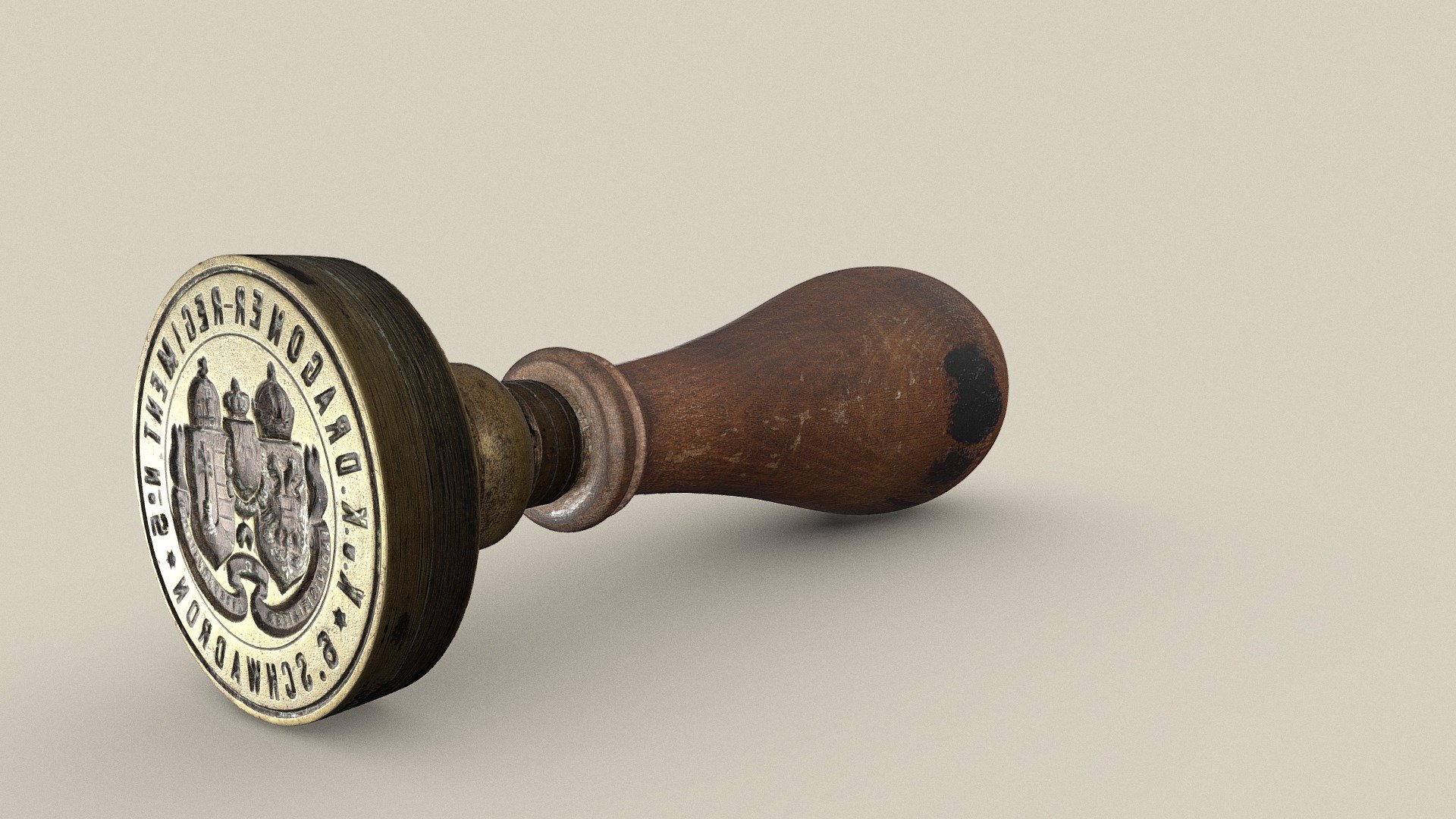 Stamp seal - Buy Royalty Free 3D model by noe-3d.at (@www.noe-3d.at ...