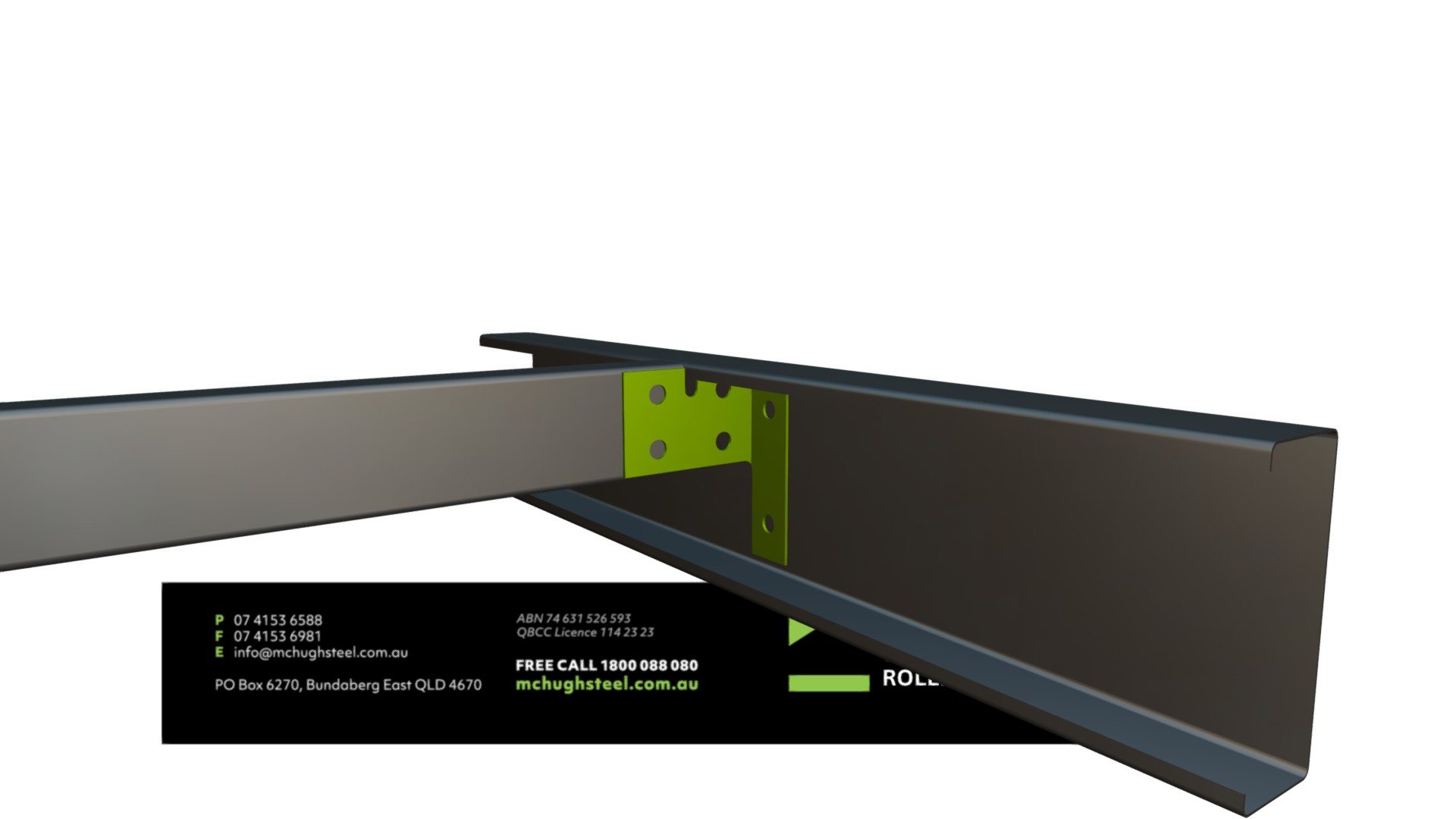 PGB200-100 Purlin Girt Bracket 200 to 100 - 3D model by mchughsteel ...
