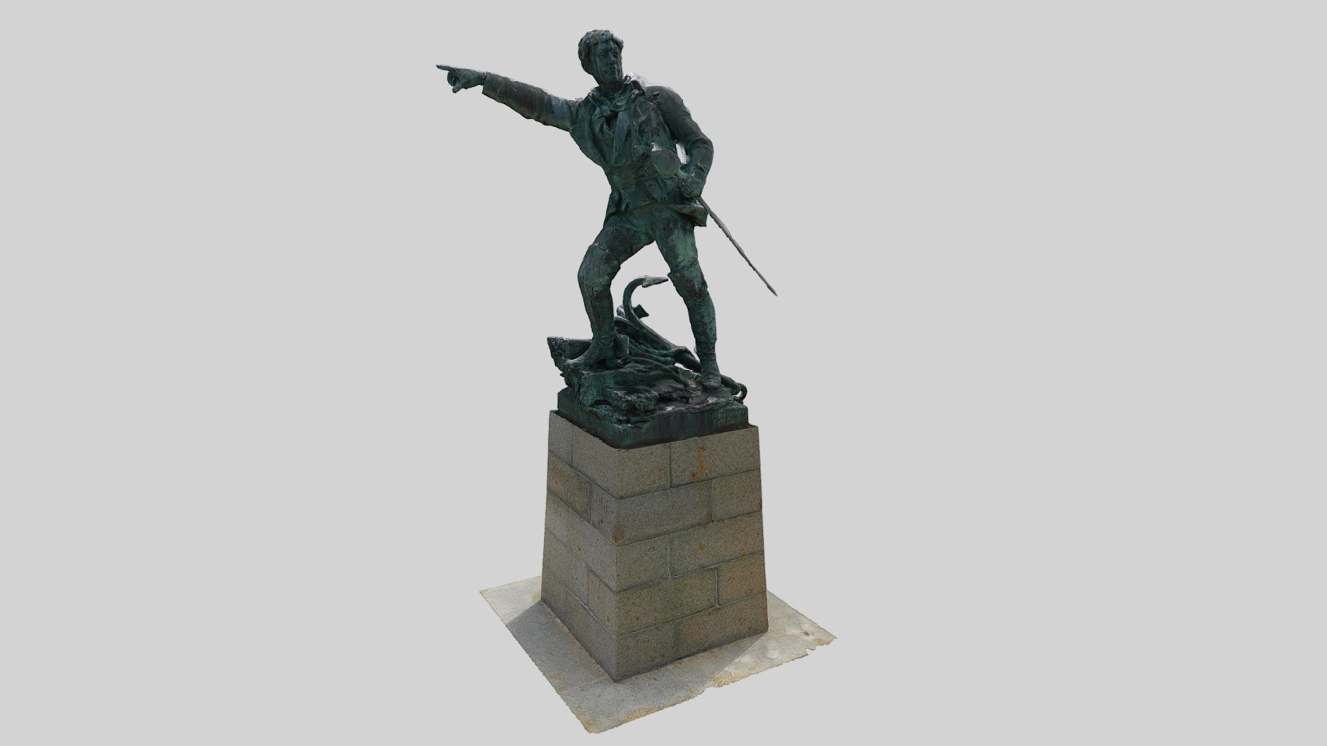 Surcouf statue - Saint-Malo (FR) - Download Free 3D model by PatrikRoy ...