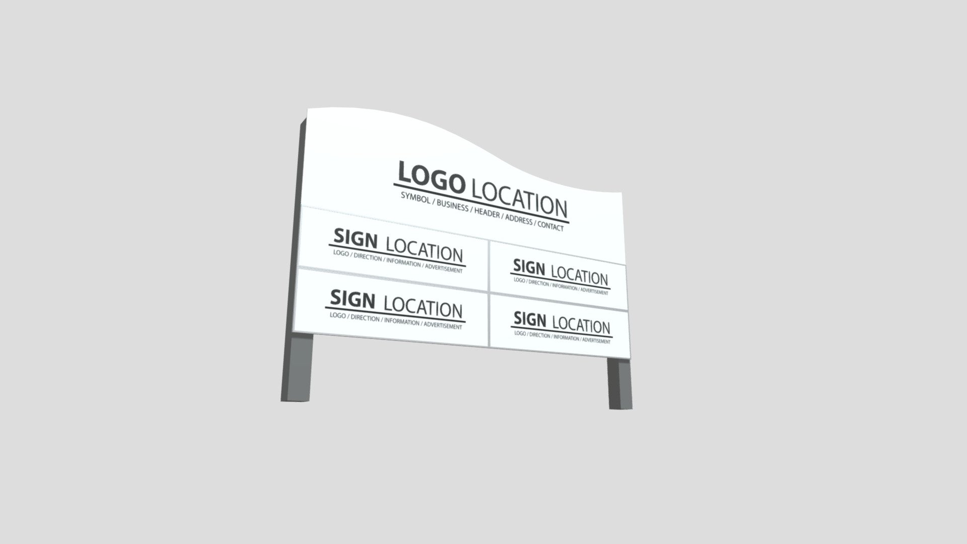 Monument SIGN V1 - 3D model by Can West Legacy Inc. (@canwest) [80ff9c8 ...