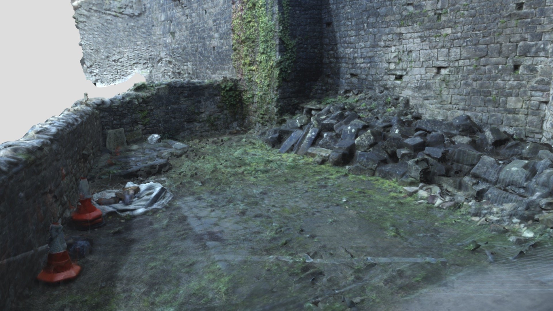 Chepstow castle Lower bailey zone - 3D model by rubesart [8100343 ...