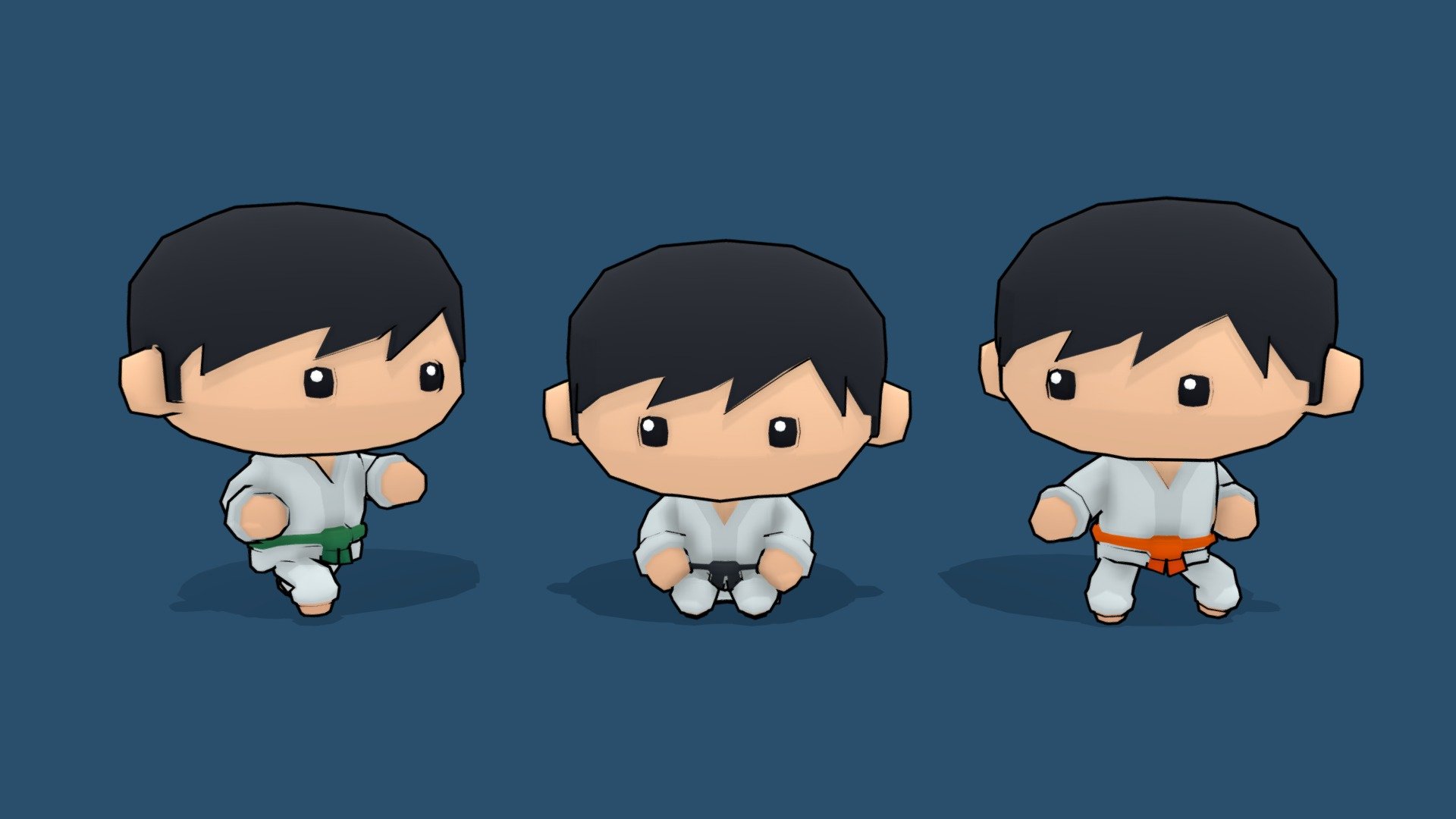 Mini Chibi Karateka - Buy Royalty Free 3D model by joaobaltieri ...