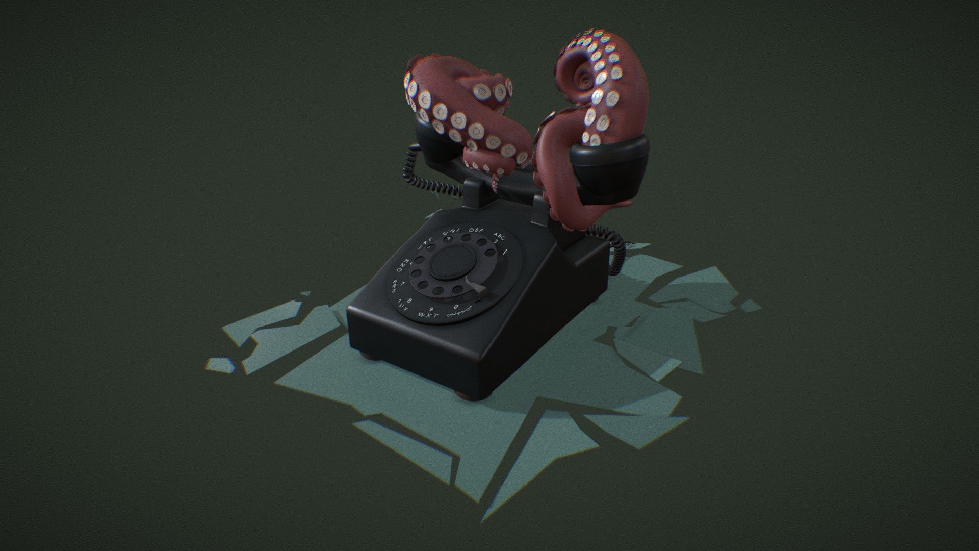 Mad vintage telephone - Download Free 3D model by Dance_monkey [810569e ...