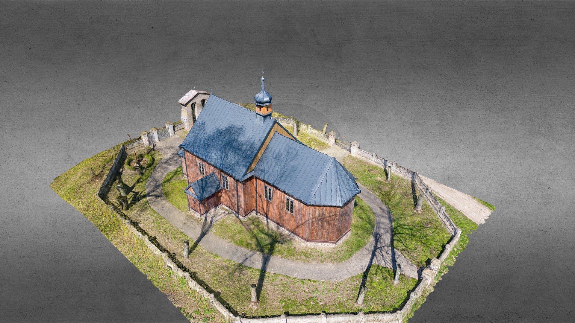 Drewniany kościół | Wooden church | Radzikowo - 3D model by hello Drone ...
