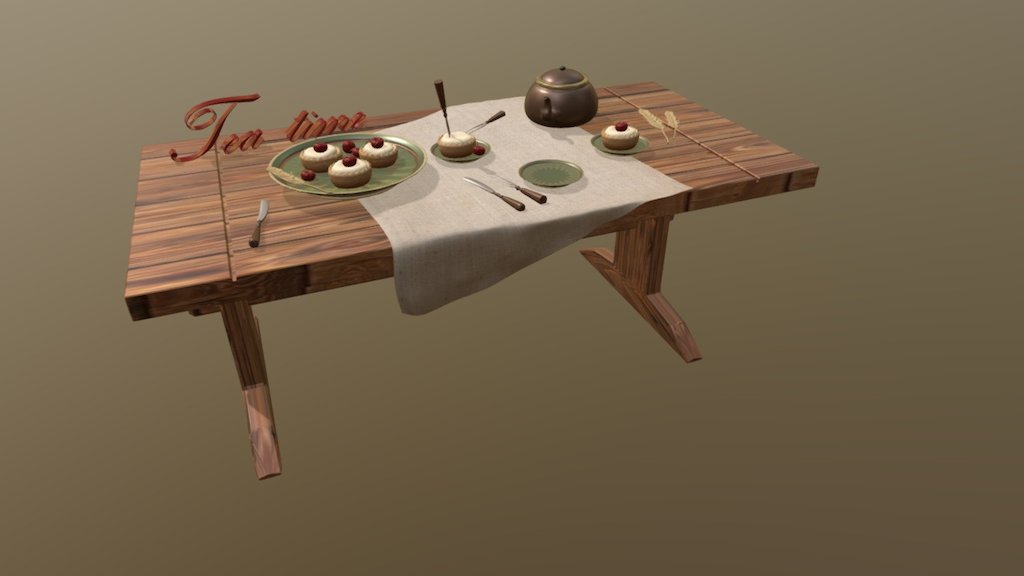 Tea Party Complete - Download Free 3D model by Isabille [810764a ...