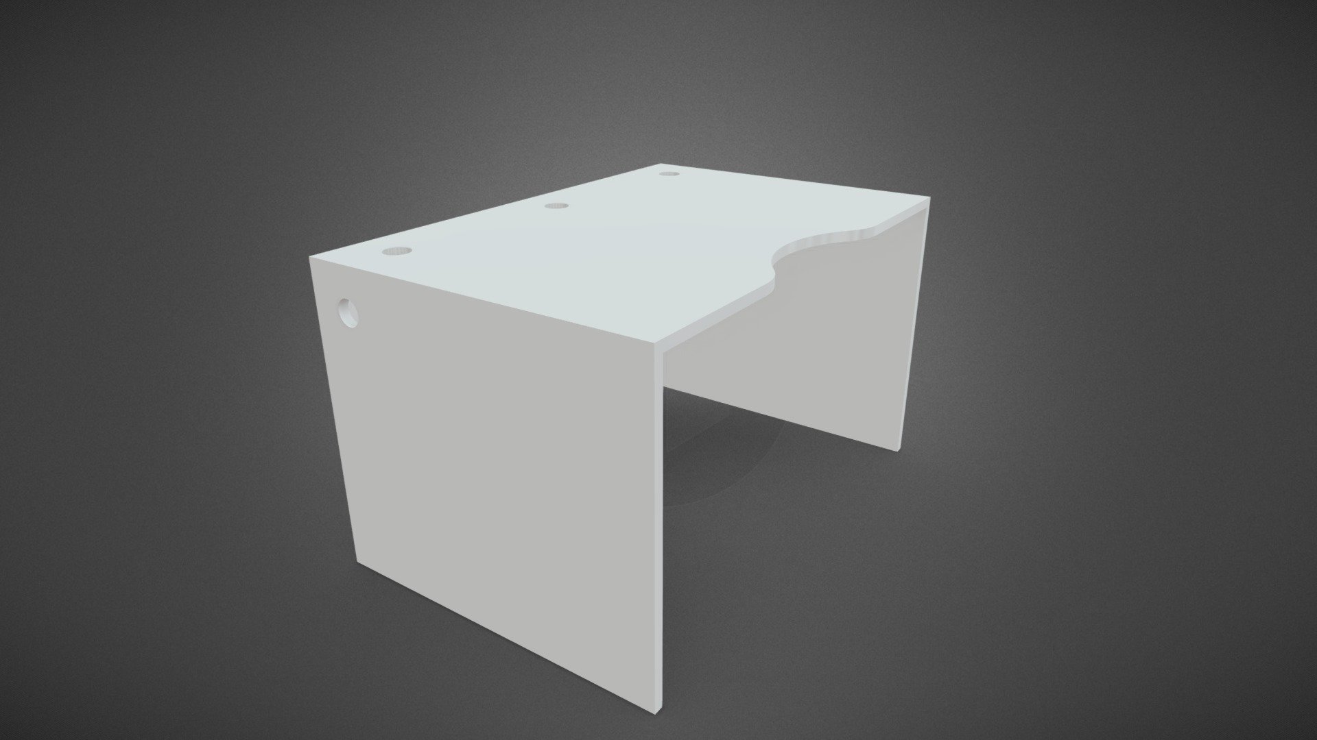 Computer Table - Download Free 3D model by CG Material (@cg_material ...