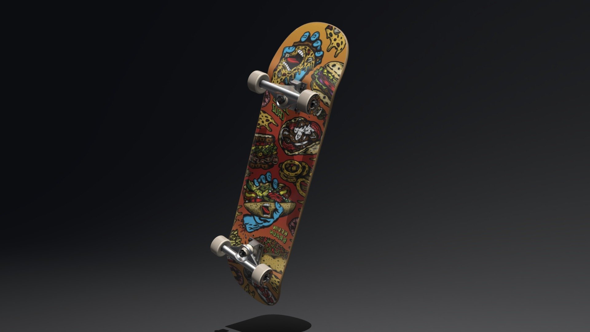 Skateboard 8 - Buy Royalty Free 3D model by Geug [8107960] - Sketchfab ...