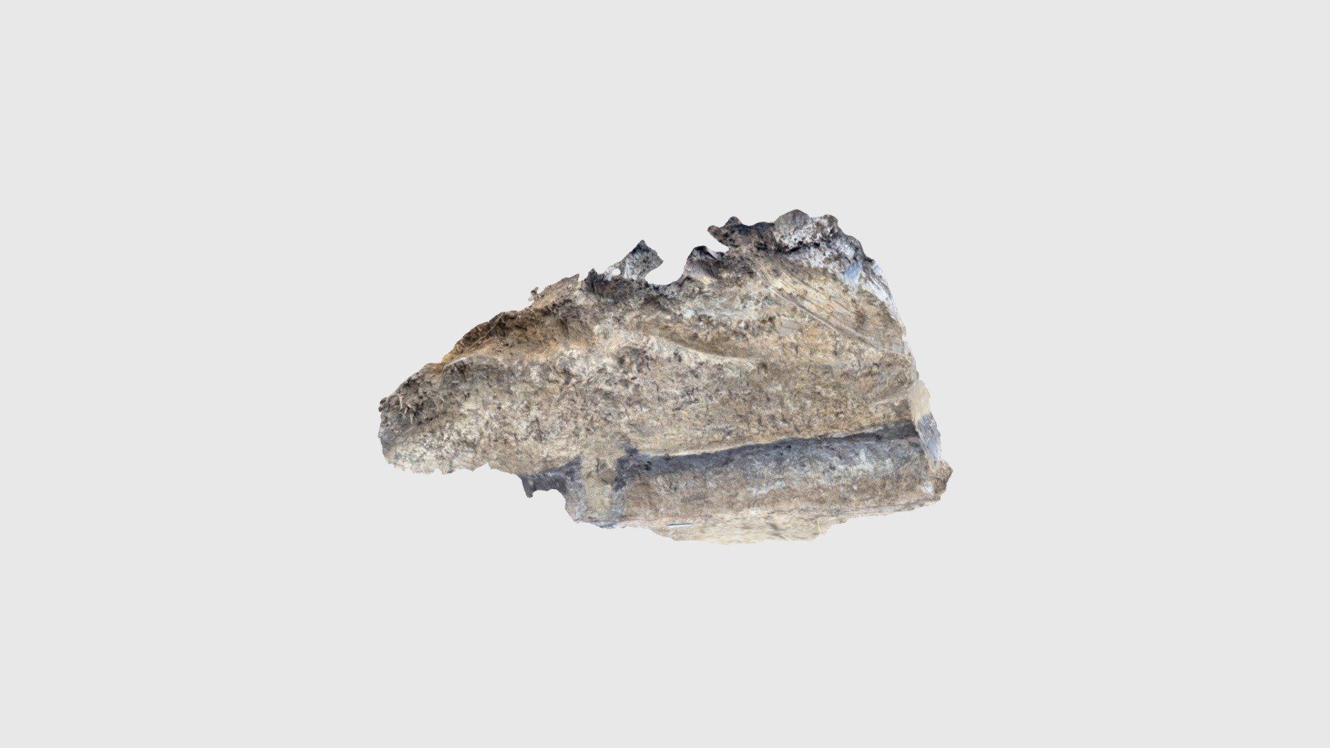 Przekop wału Tyczyn - negatyw palisady - Download Free 3D model by ...