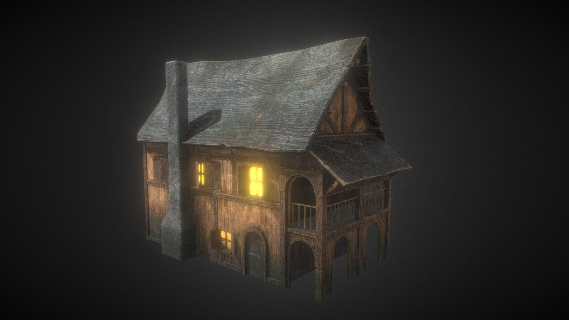 Medieval House - 3D model by Tjarko Hillebrink (@tjarkohillebrink ...