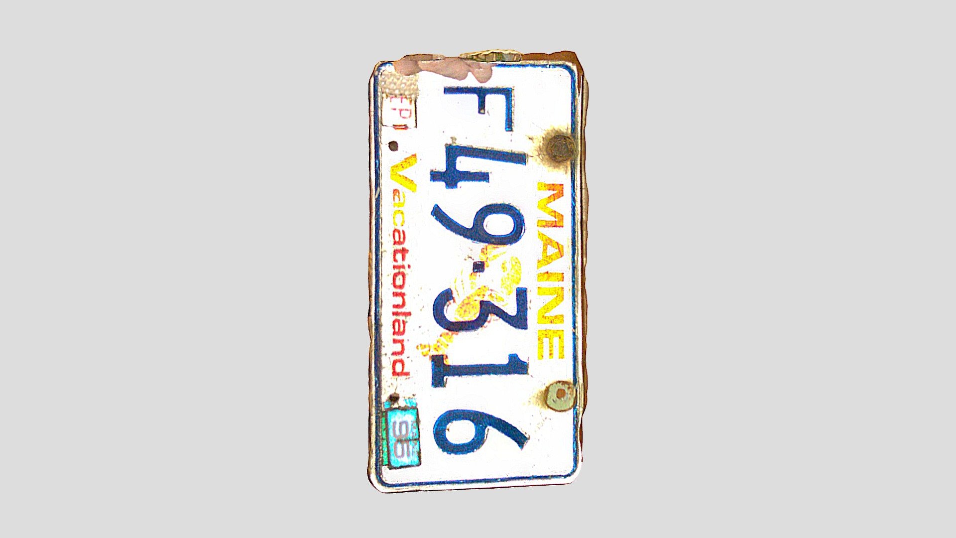 License plate - Laser Scan - Download Free 3D model by mnaglak [810dd10 ...