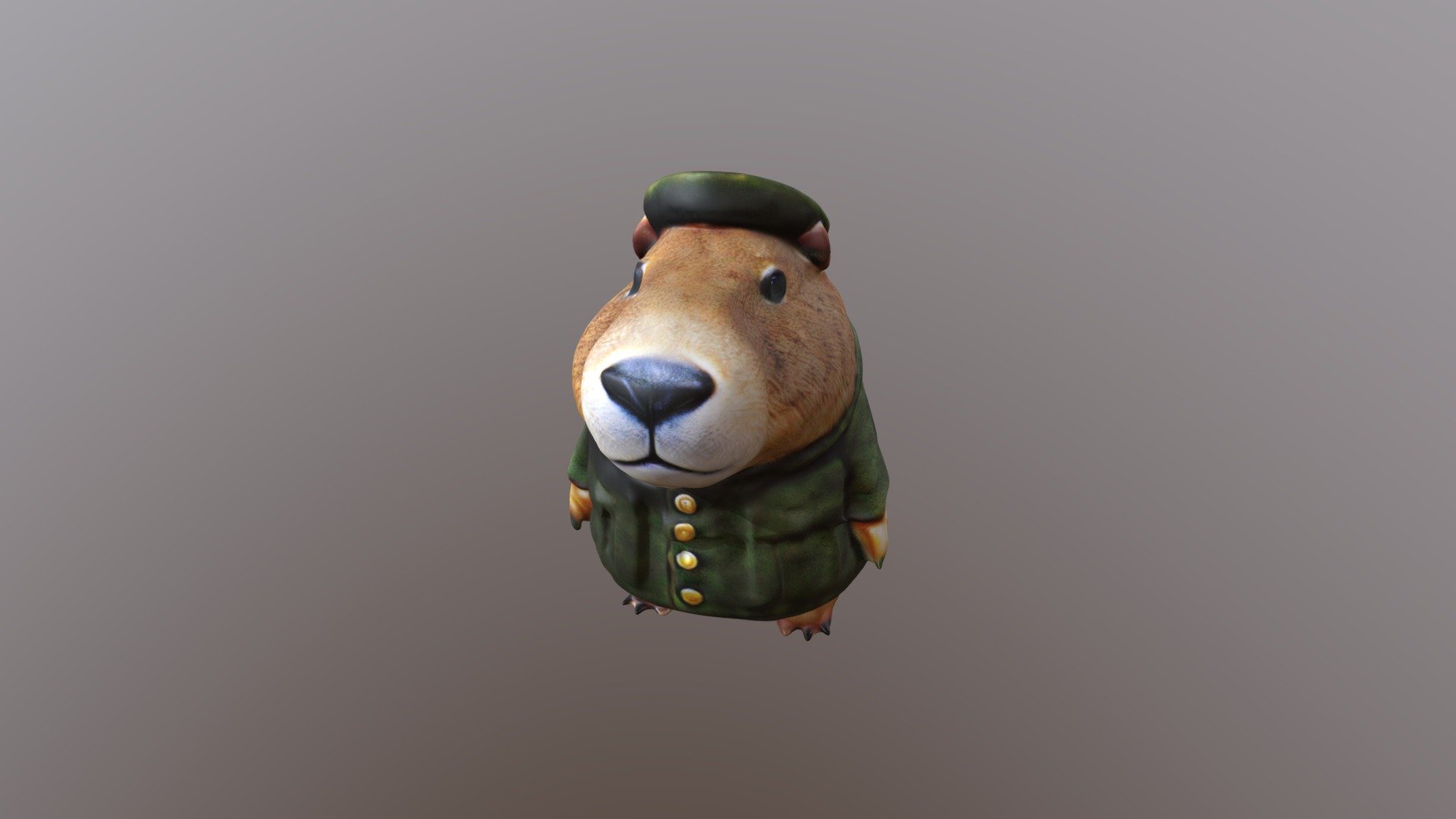 General Capybara - Buy Royalty Free 3D model by cemdemir9199 [810fa4d ...