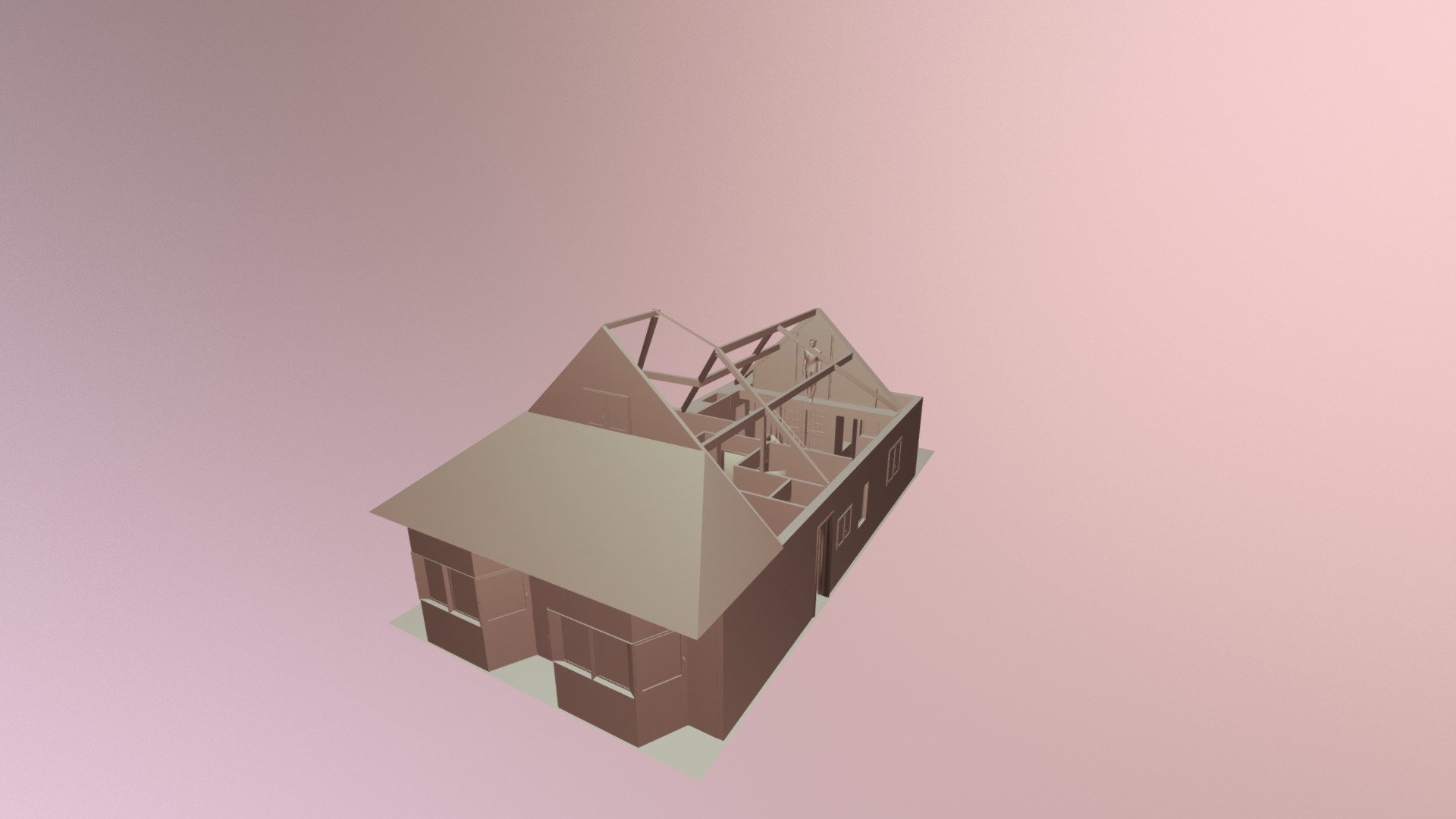 Home 5 (Gound + Attic) - 3D model by ntreacy [8110e6a] - Sketchfab