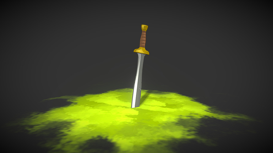 Low Poly Sword - 3D model by Kyan0s [8111288] - Sketchfab
