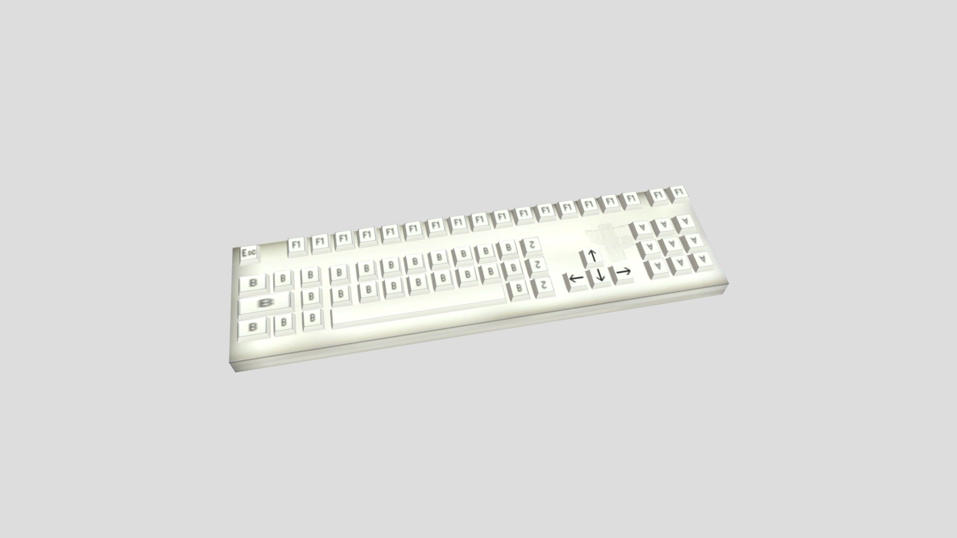 Keyboard - 3D model by Mark (@deviousmalcontent) [8112690] - Sketchfab