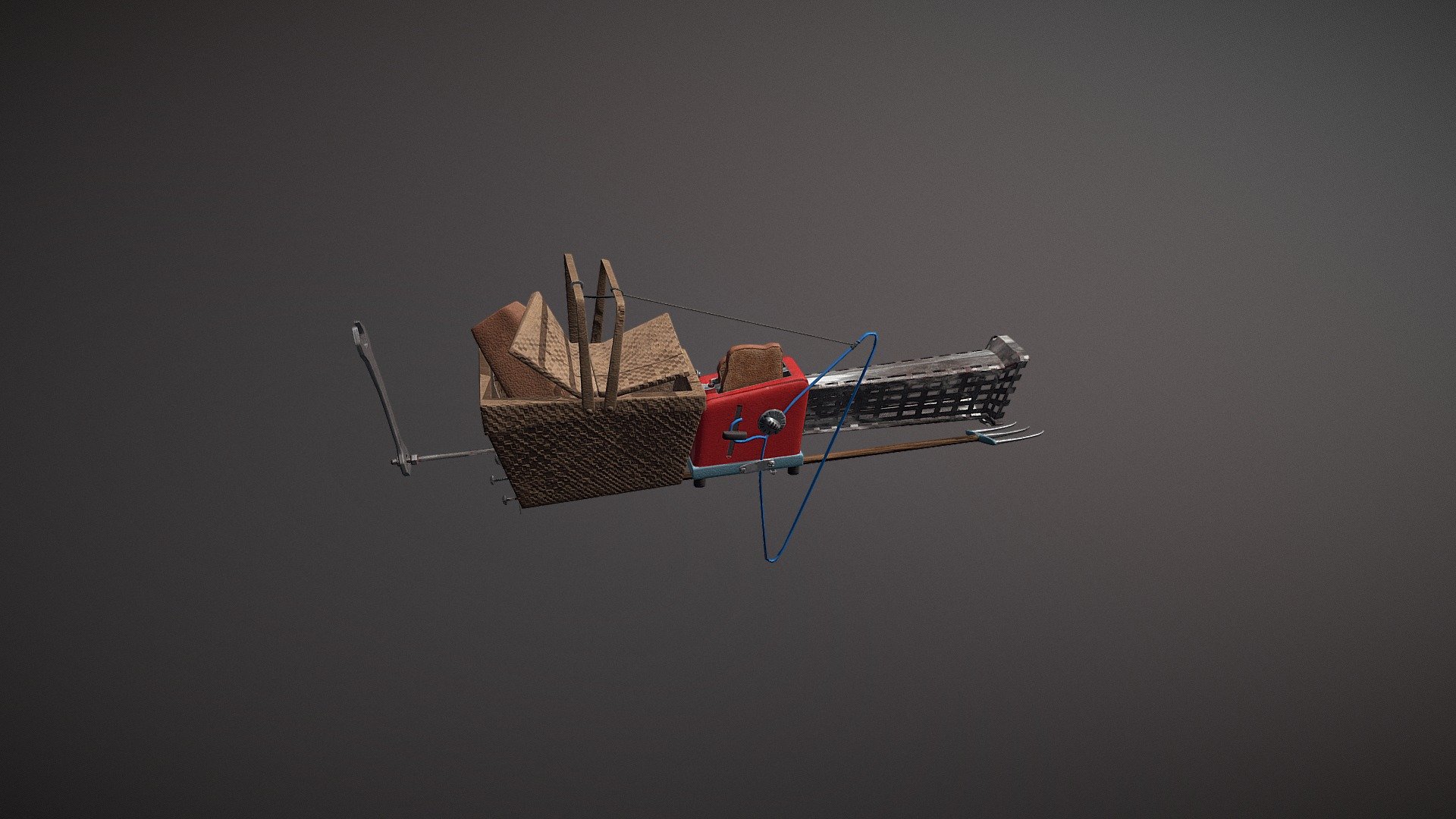 Toaster Gun - 3D model by danielfelo93 [8112ce9] - Sketchfab