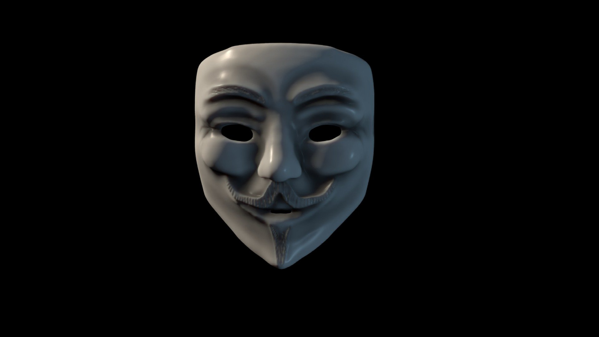 Vendetta Mask - Guy Fawkes Mask - Download Free 3D model by ...