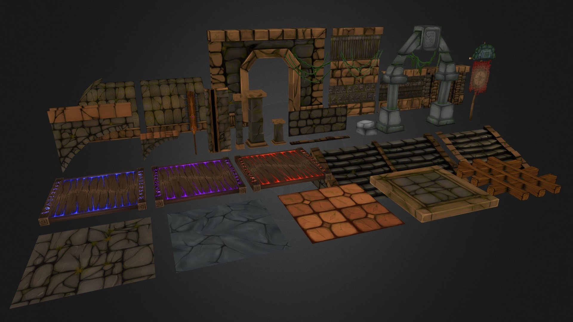 Stressjam Mayan Temple Assets - 3D model by Wouter Yntema ...