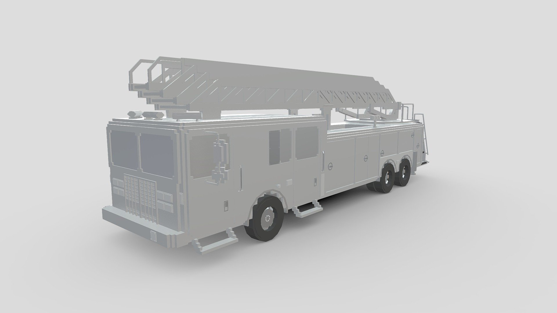 Fire Ladder Truck - 3D model by Designated 3D Designer (@uperphoenix ...